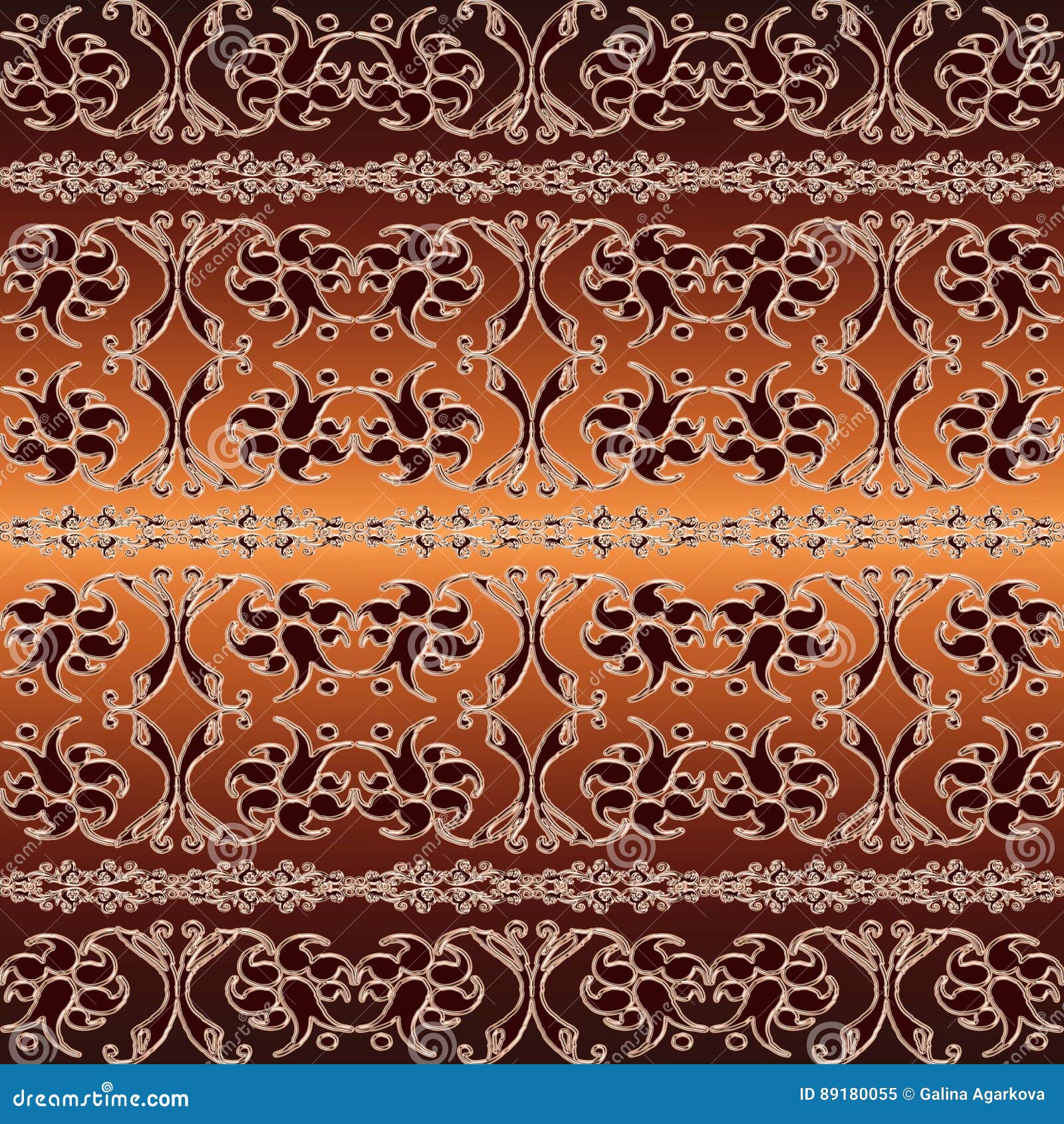 Floral damask pattern stock illustration. Illustration of chic - 89180055