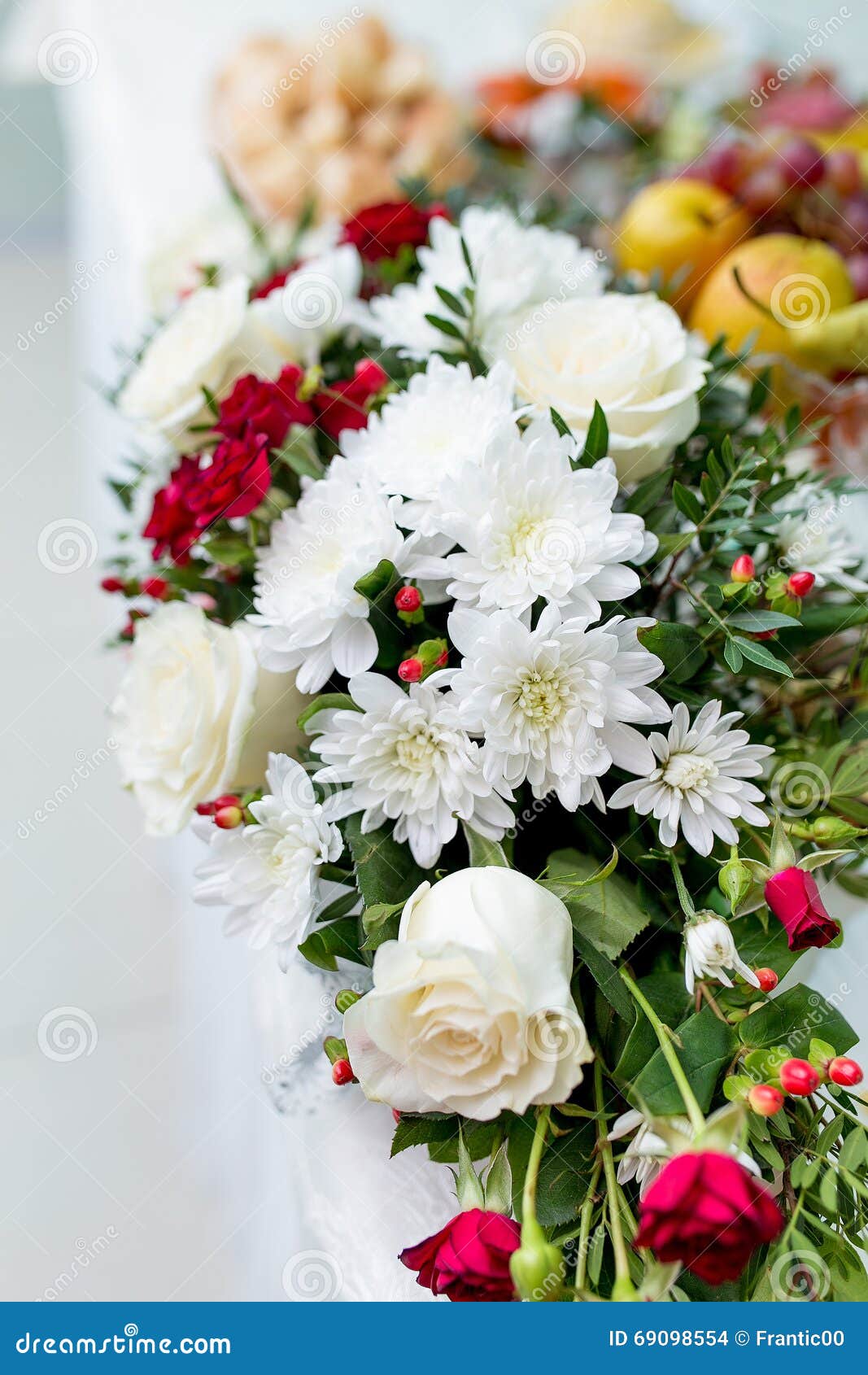 Floral Decoration on Festive Table Stock Photo - Image of catering ...