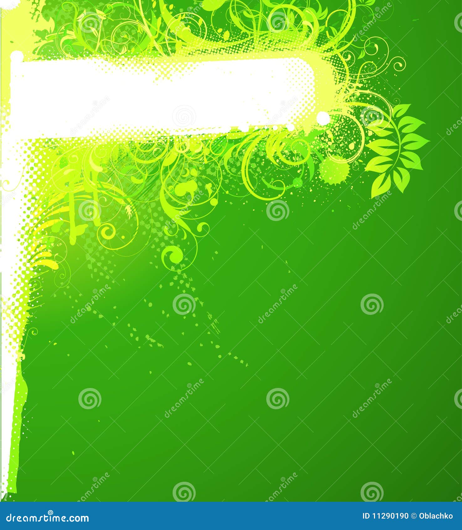 Floral Decorative banner stock vector. Illustration of magic - 11290190