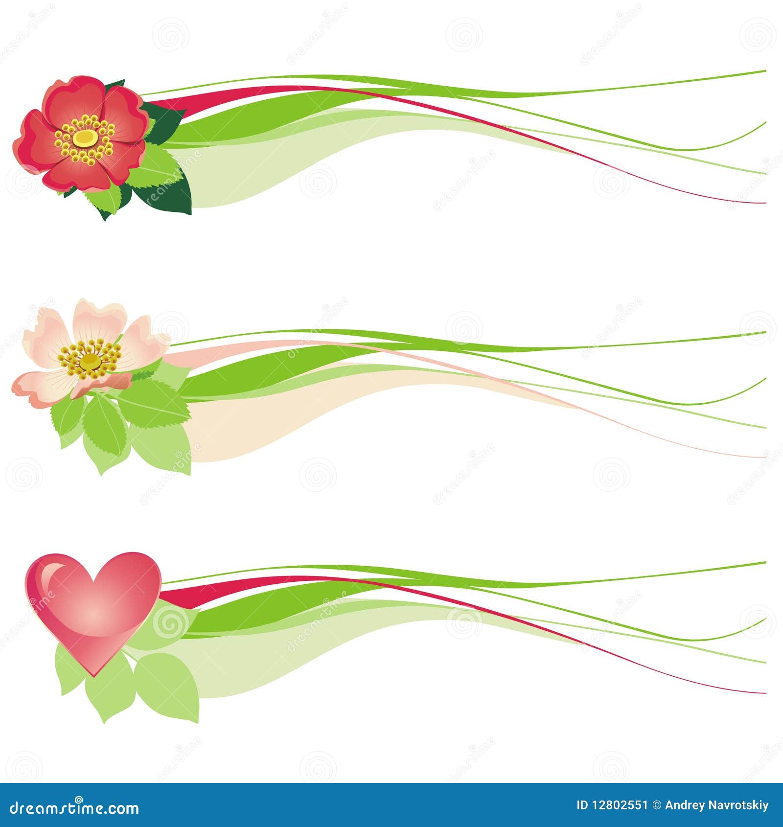 Floral decorative design stock vector. Illustration of natural - 12802551