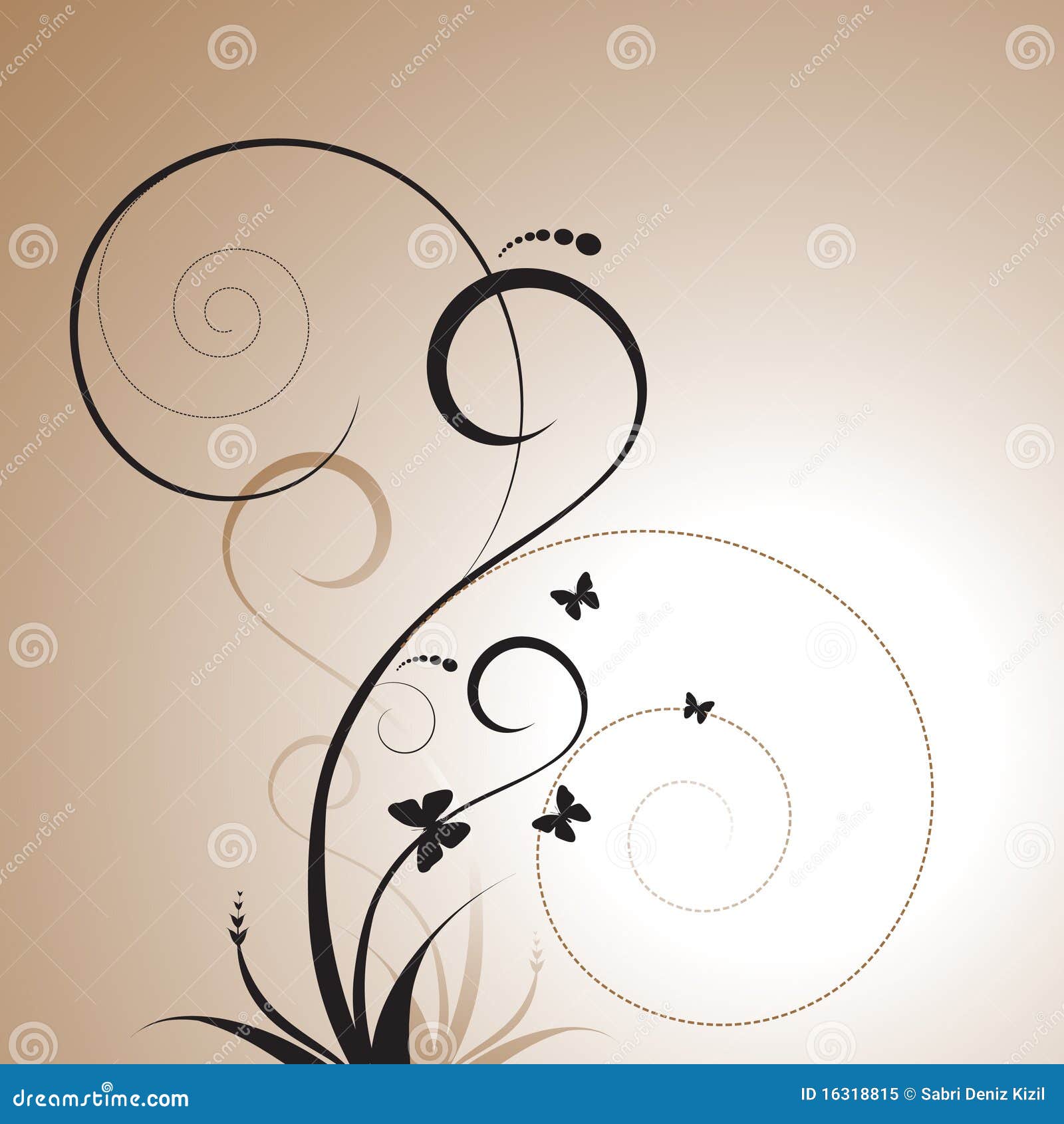 Floral decorative design stock vector. Illustration of decoration ...