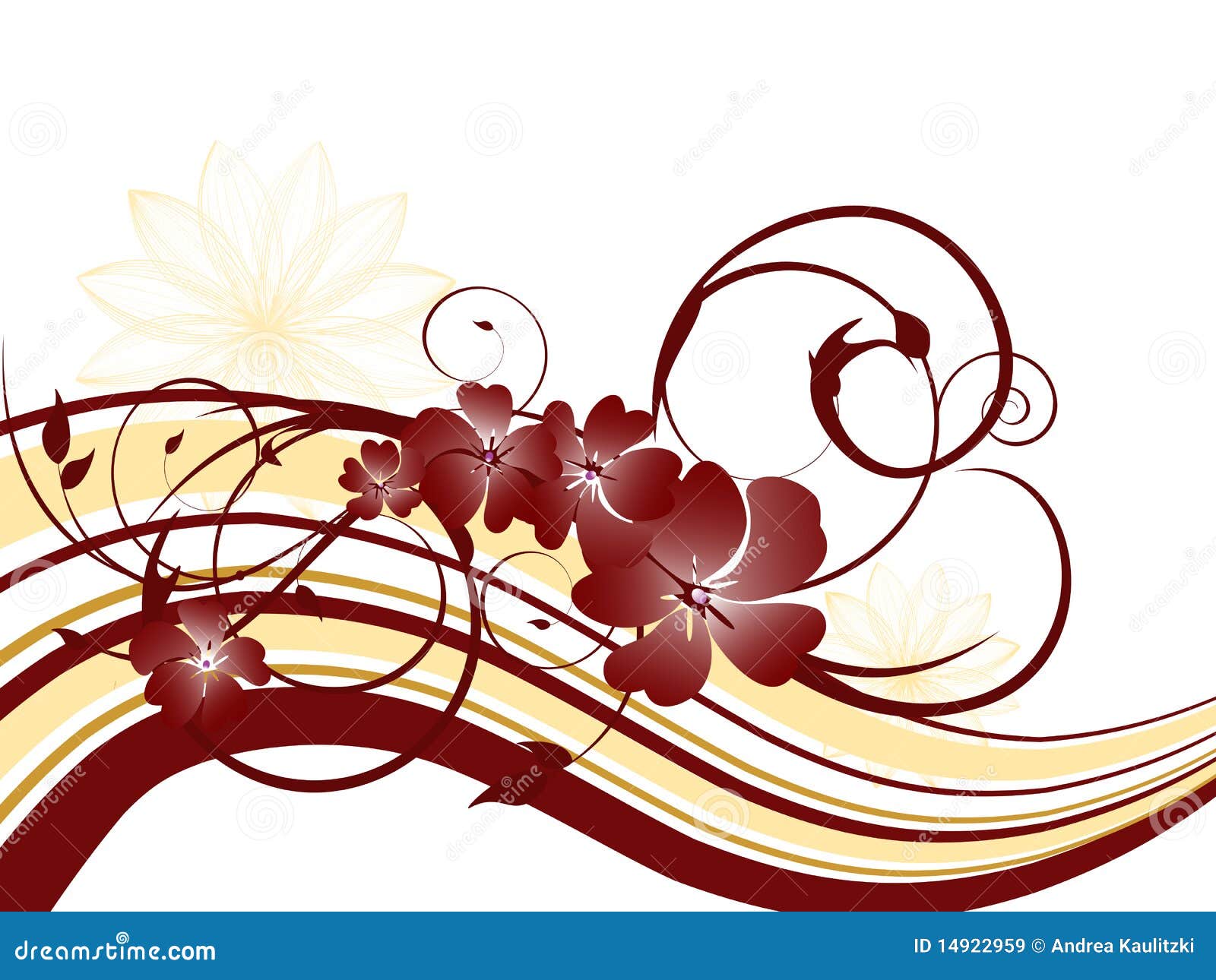 Floral design stock vector. Illustration of flourishes - 14922959