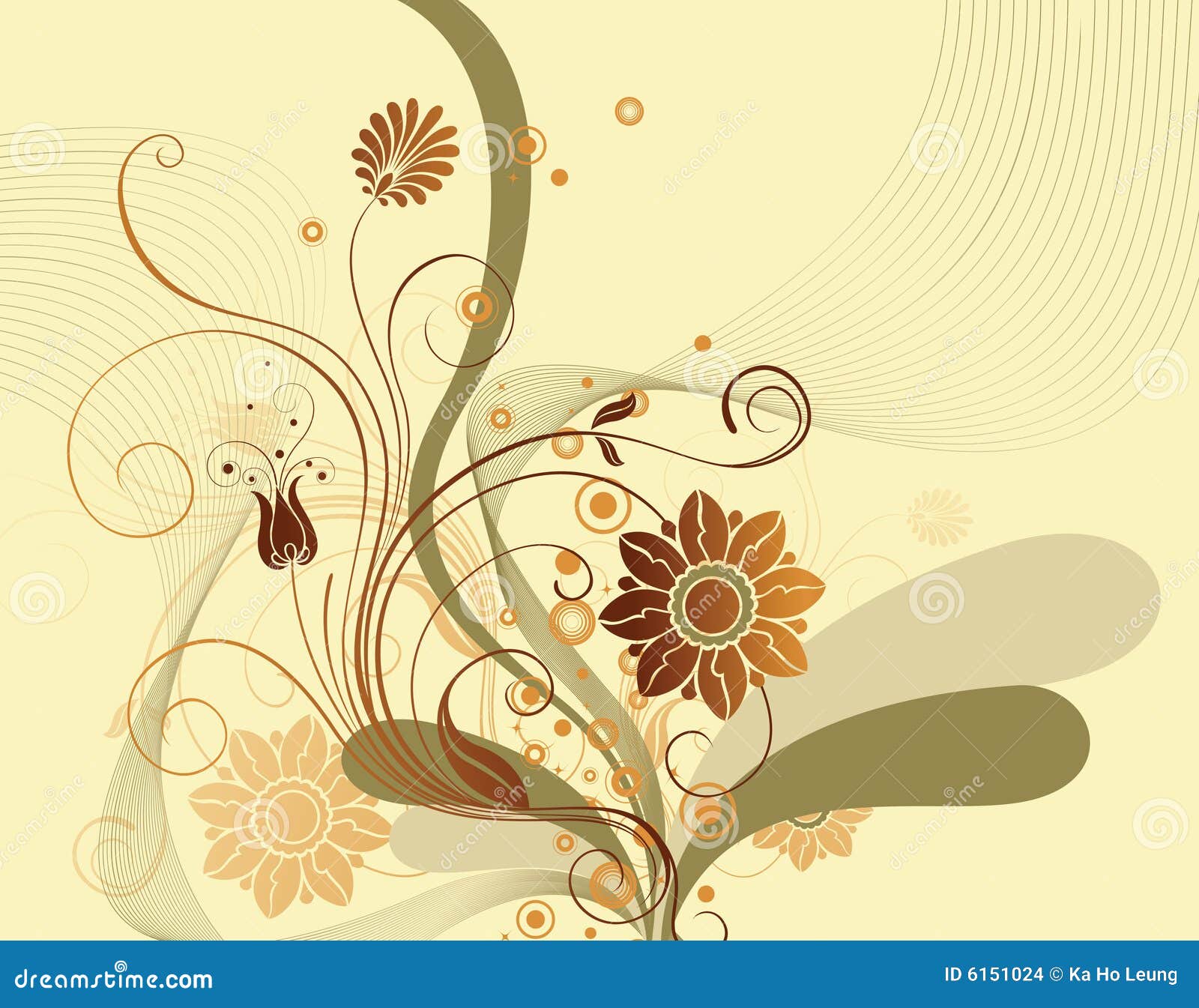 Floral design background stock illustration. Illustration of graphic ...