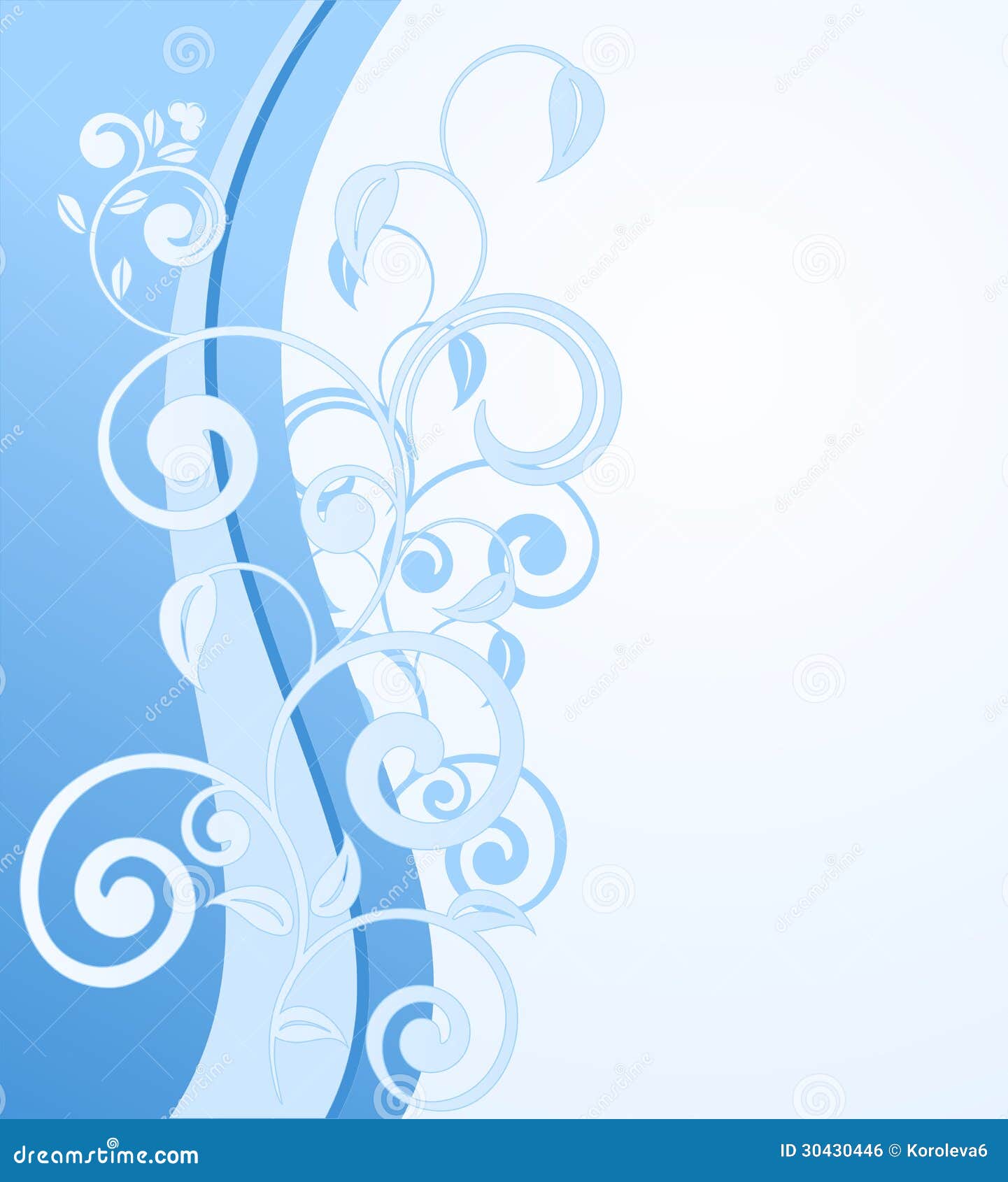 Floral design elements stock illustration. Illustration of spiral ...