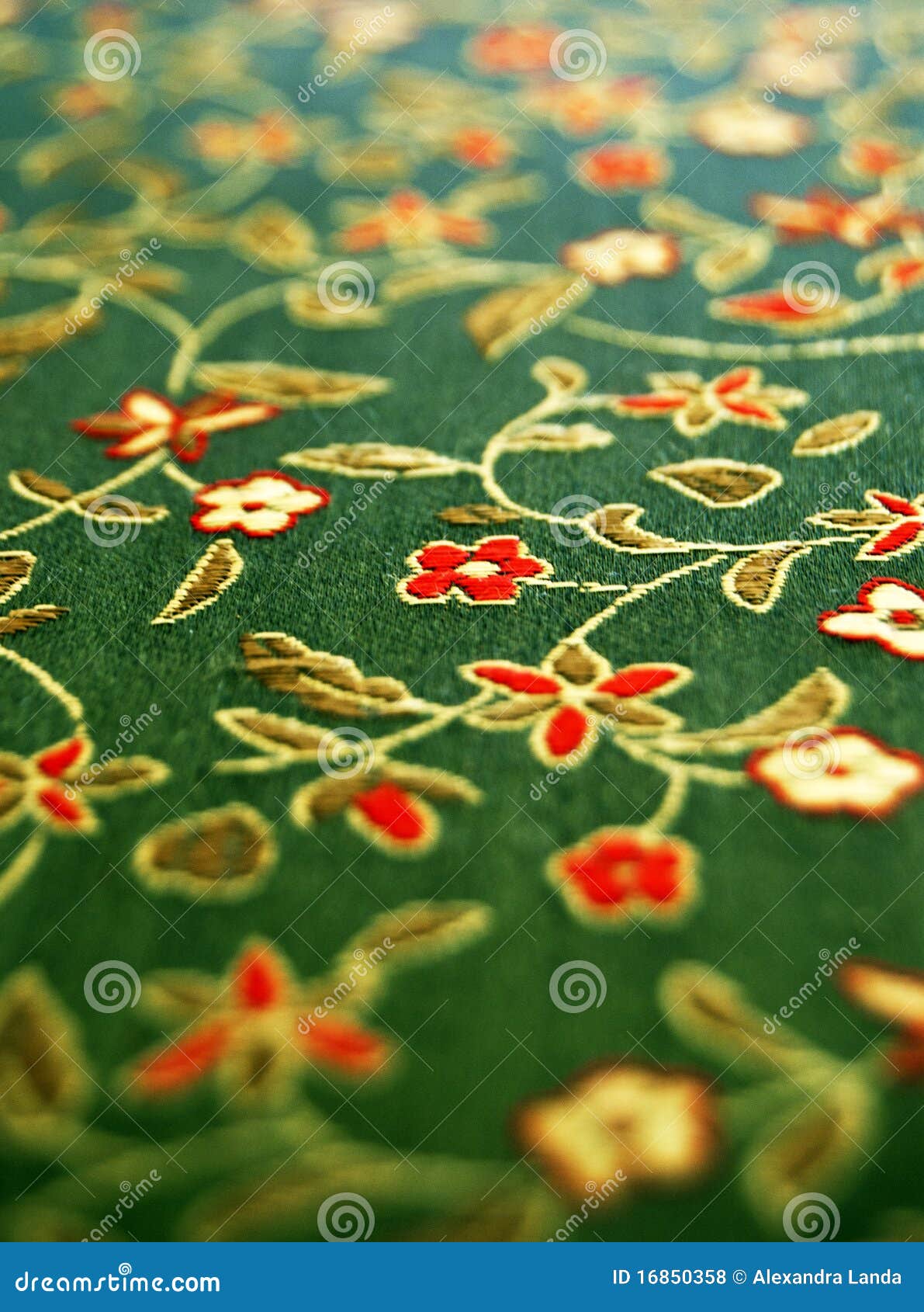 Floral design on fabric stock photo. Image of paintings - 16850358