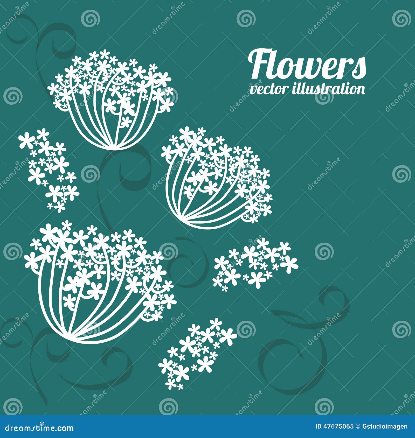 Floral design stock vector. Illustration of graphic, abstract - 47675065