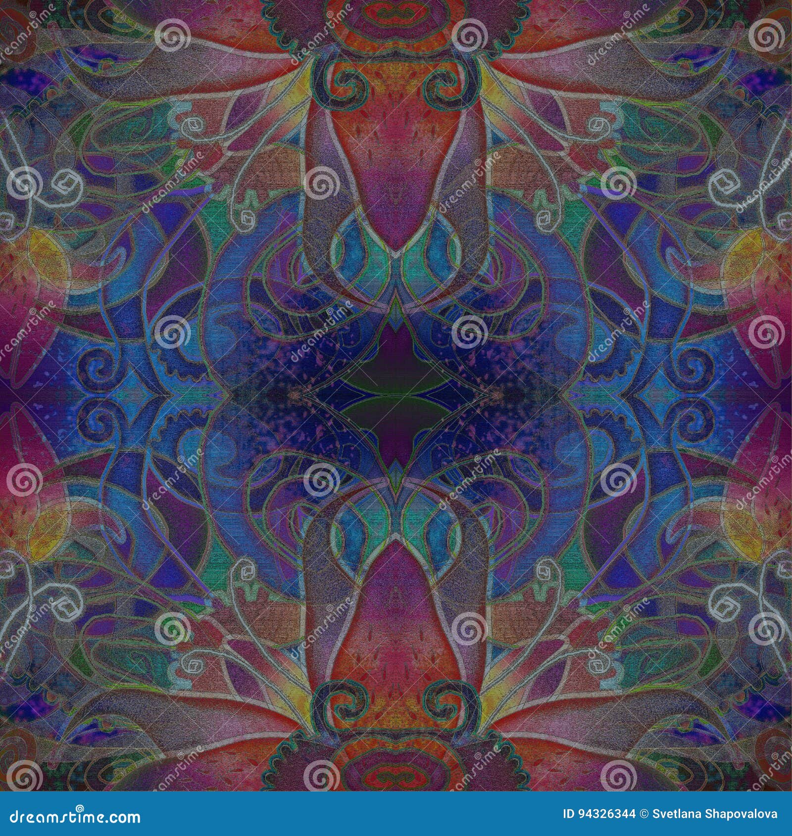 Floral Design Mottled Background Abstract Stock Illustration ...