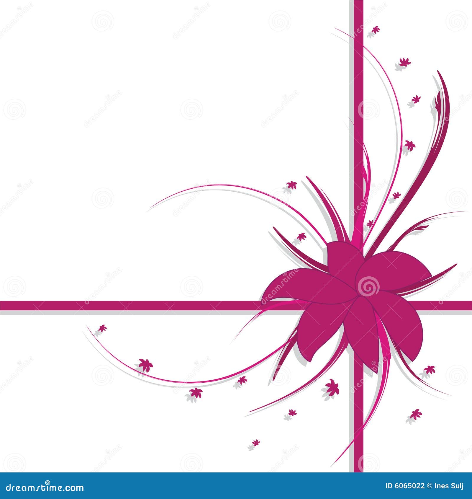 Floral Design, Pink and Purple Stock Illustration - Illustration of ...