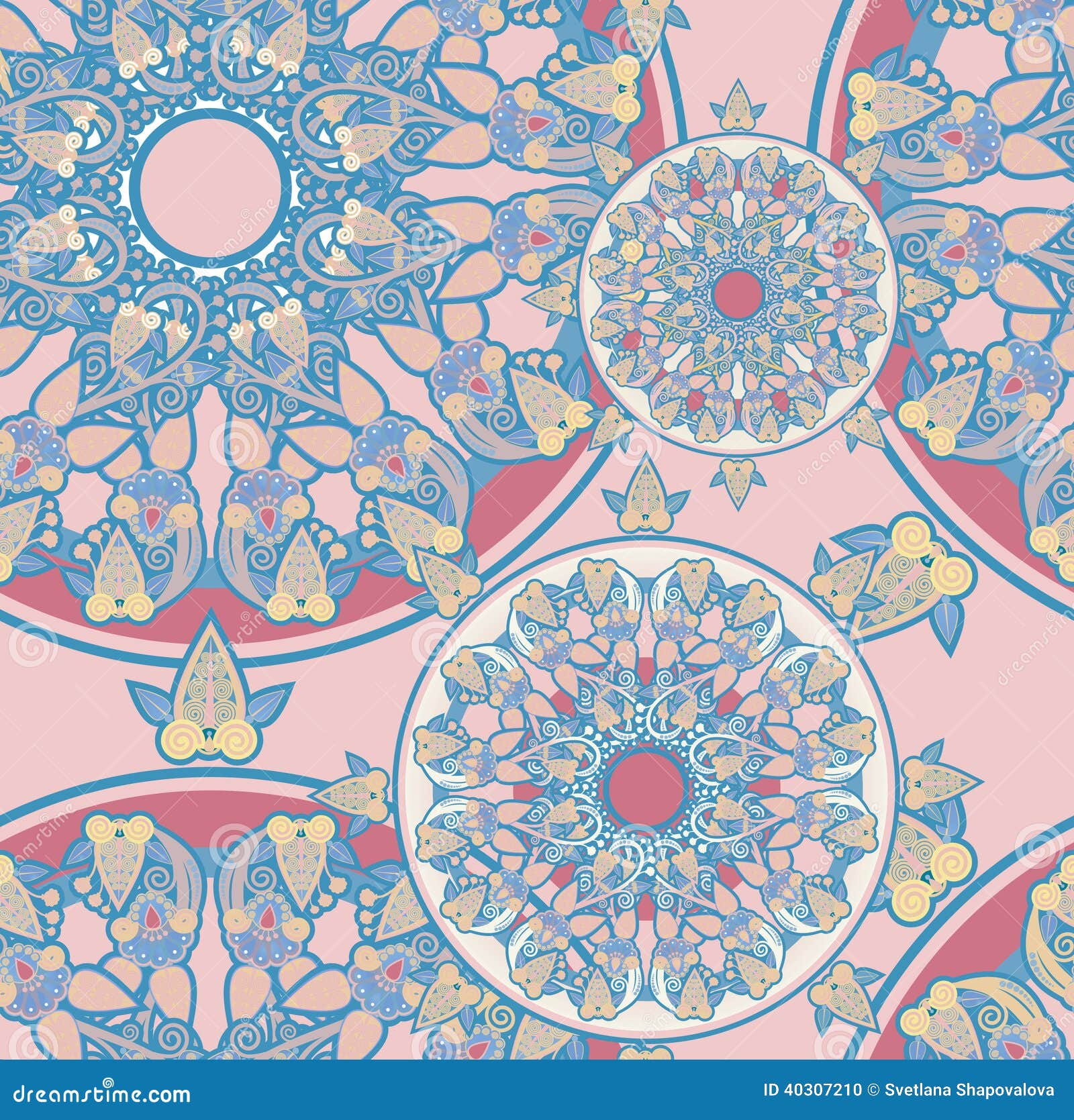 Floral design stock vector. Illustration of radial, element - 40307210