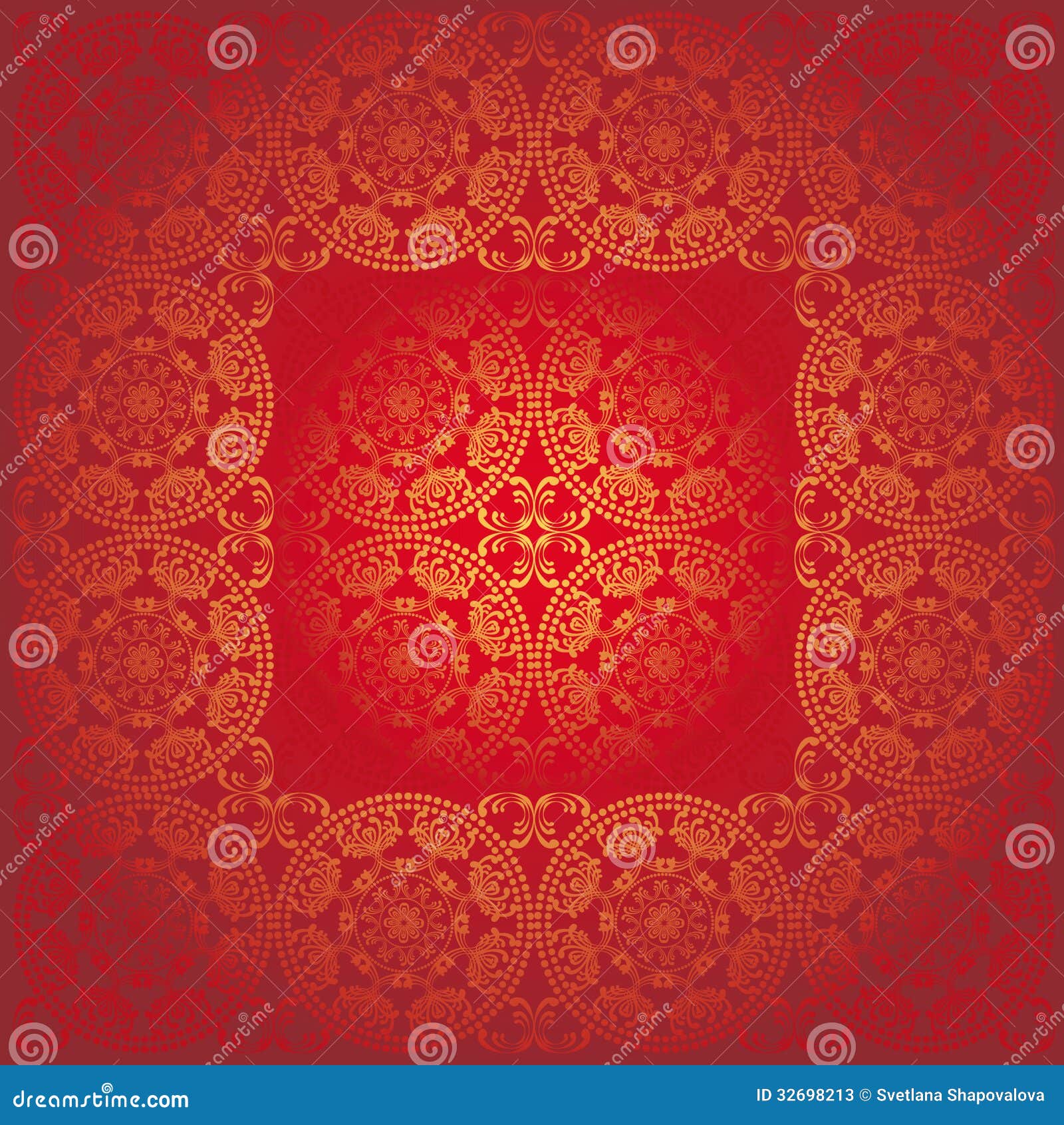 Floral design red brown stock vector. Illustration of border - 32698213