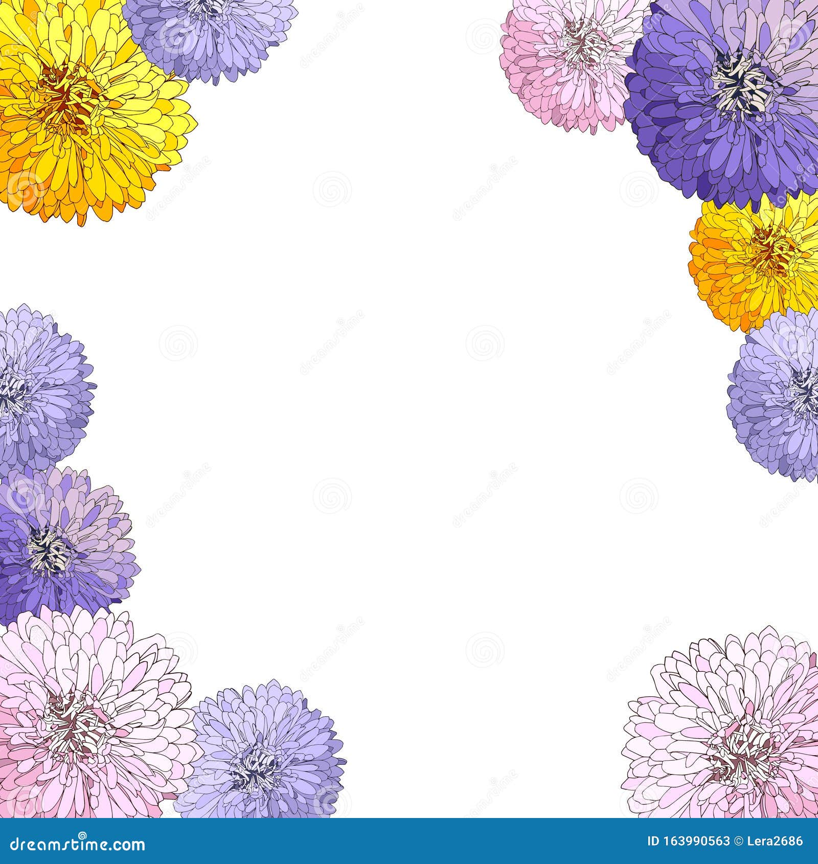 Chrysanthemums. Set Template For Laser Cutting And Plotter. Flowers ...
