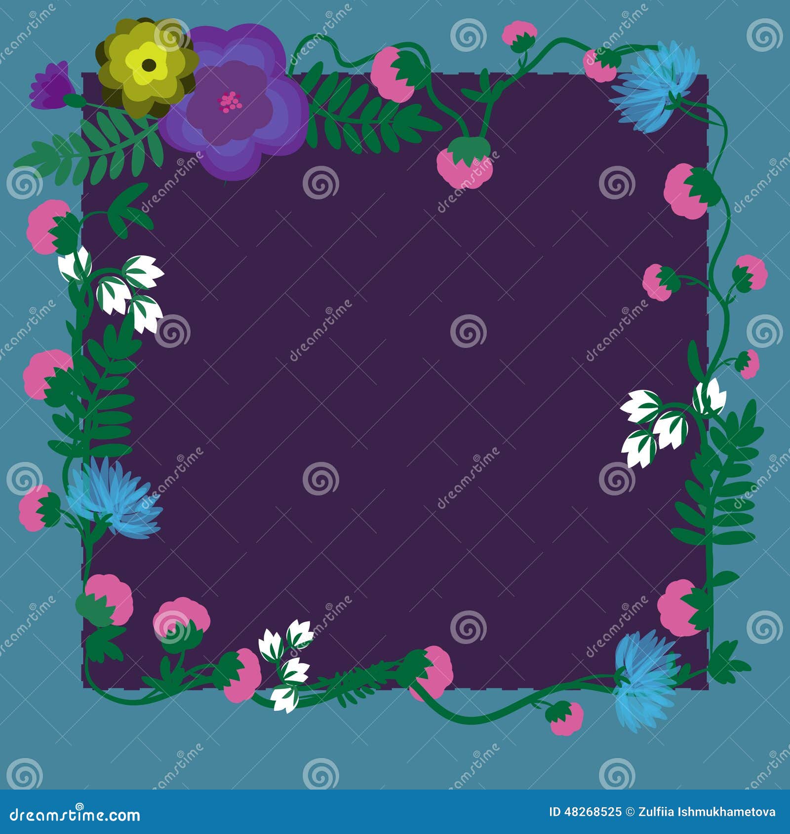 Floral Design Variations for Cards, Posters, Invitations. Stock Vector ...