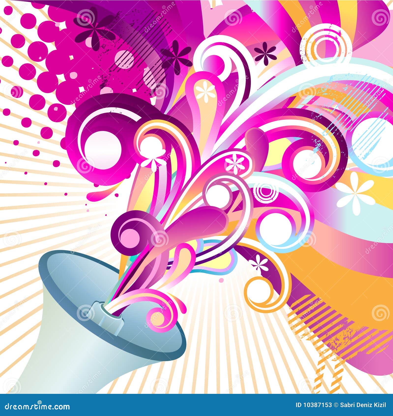 Floral design vector stock vector. Illustration of colorful - 10387153