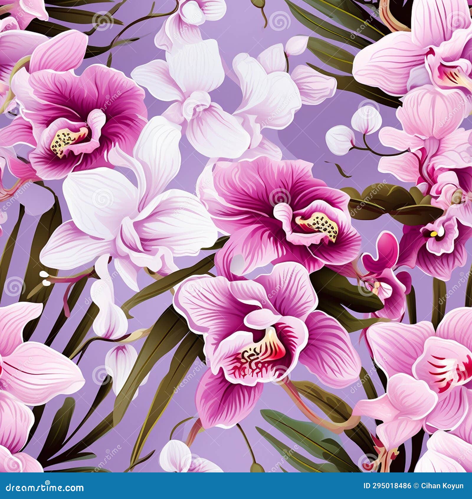 Floral Design for Wallpaper Stock Illustration - Illustration of ...