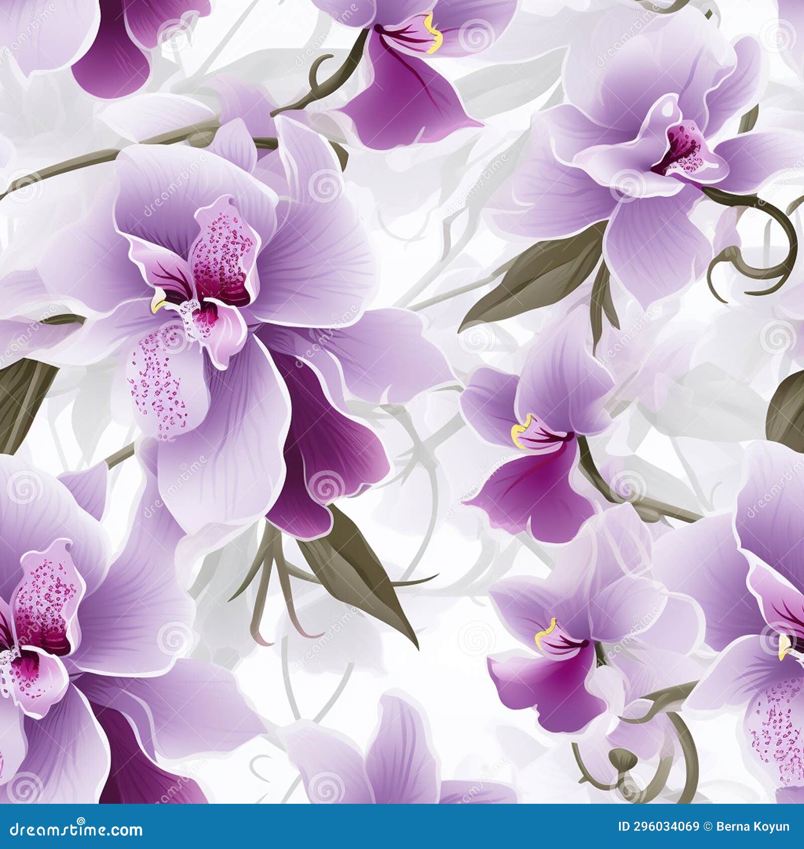 Floral Design for Wallpaper Stock Illustration - Illustration of ...