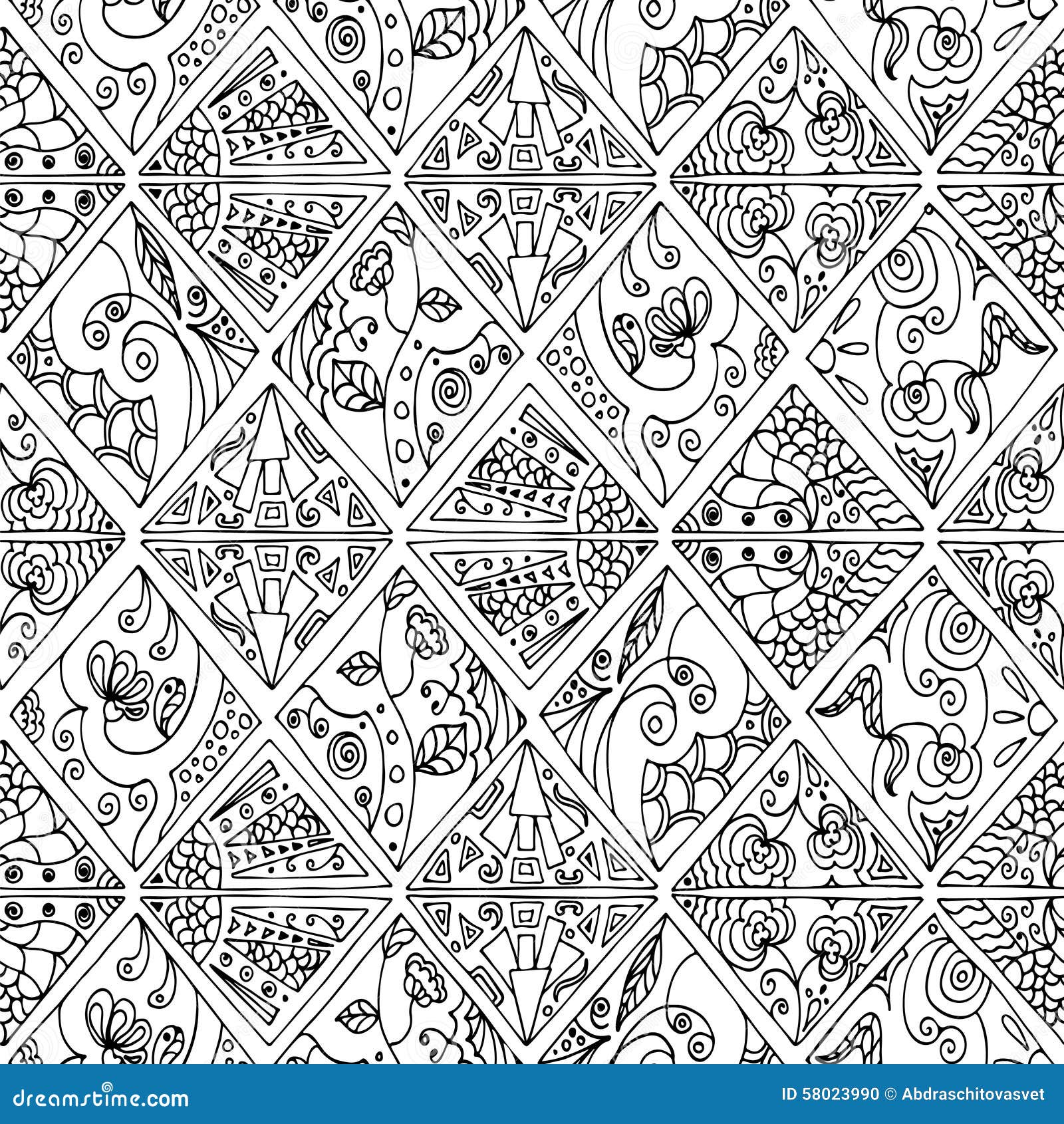 Floral diamonds stock vector. Illustration of nature - 58023990