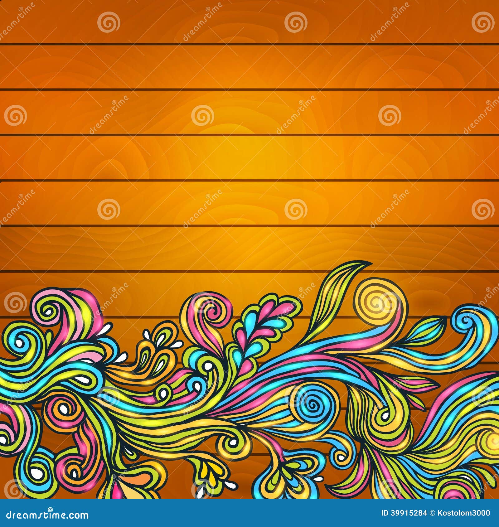 Doodle Wood Grillage Structure Texture Background Vector Illustration ...