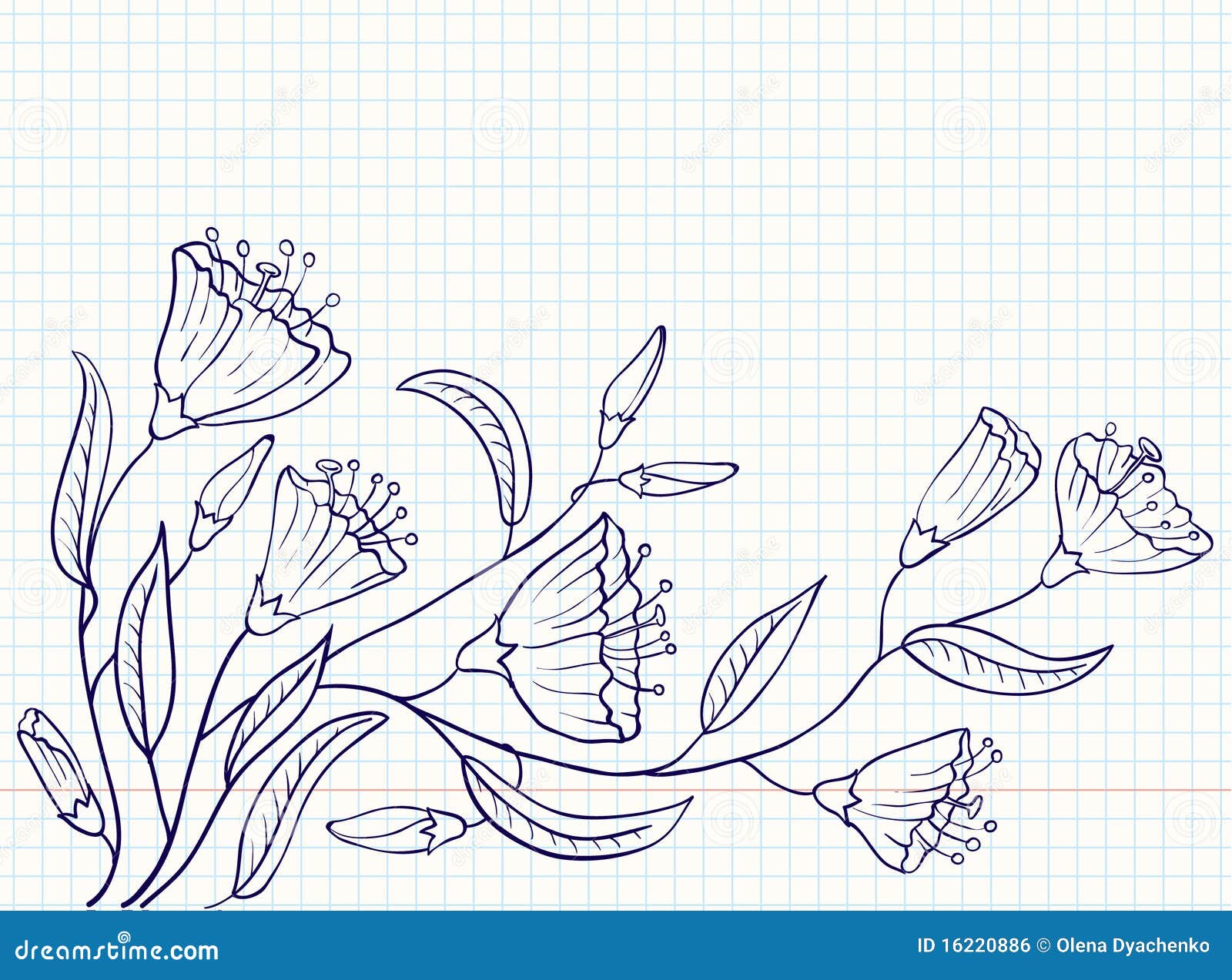 Floral doodles stock vector. Illustration of graphic - 16220886