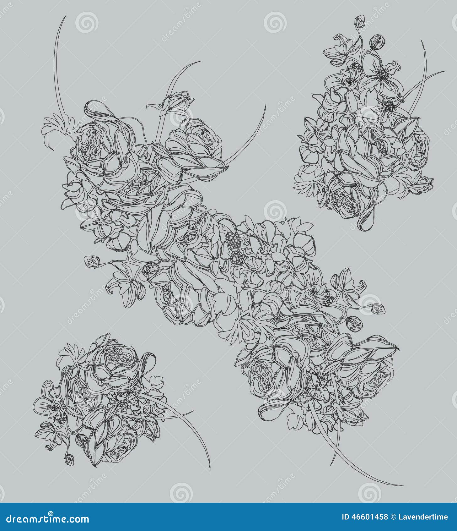 Contour Vector Outline Drawing Of Human Pancreas Organ. | CartoonDealer ...