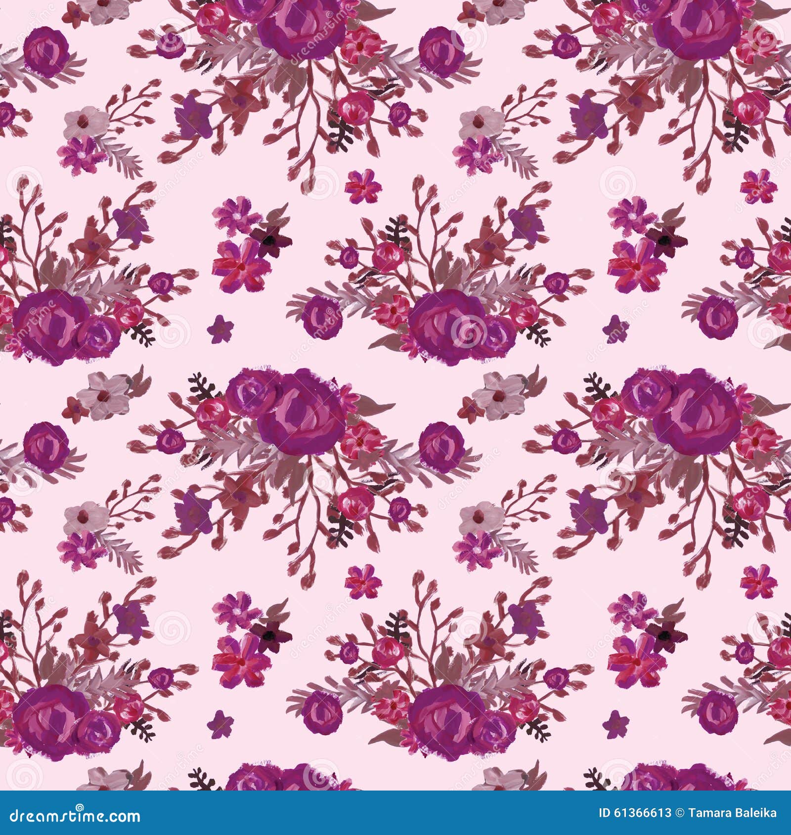Floral Elegant Seamless Pattern. Stock Illustration - Illustration of ...