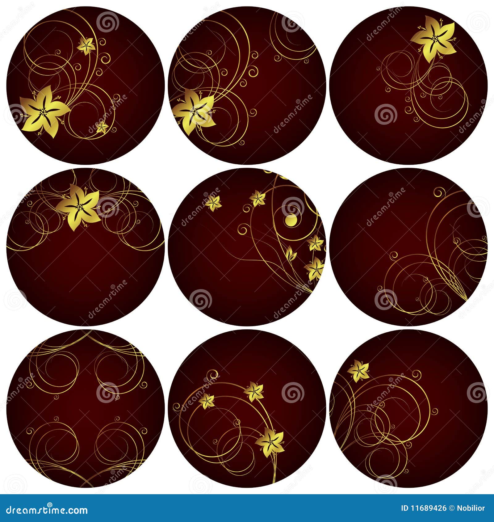 Floral element for design stock vector. Illustration of element - 11689426