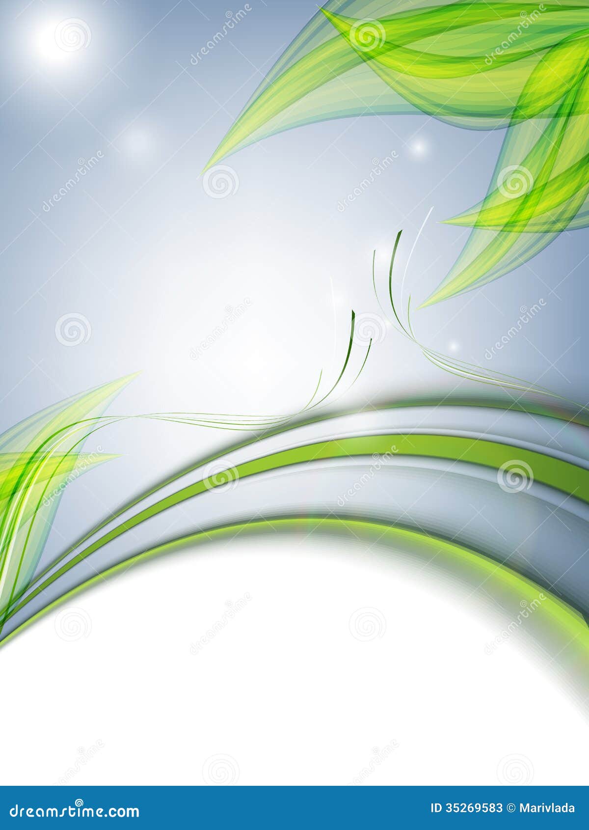 Floral Environmental Vector Frame Stock Vector - Illustration of ...