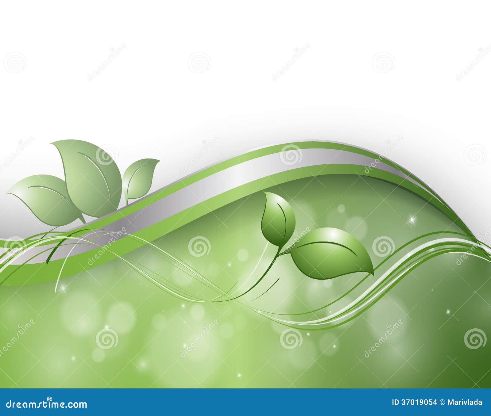 Floral Environmental Vector Frame Stock Vector - Illustration of light ...