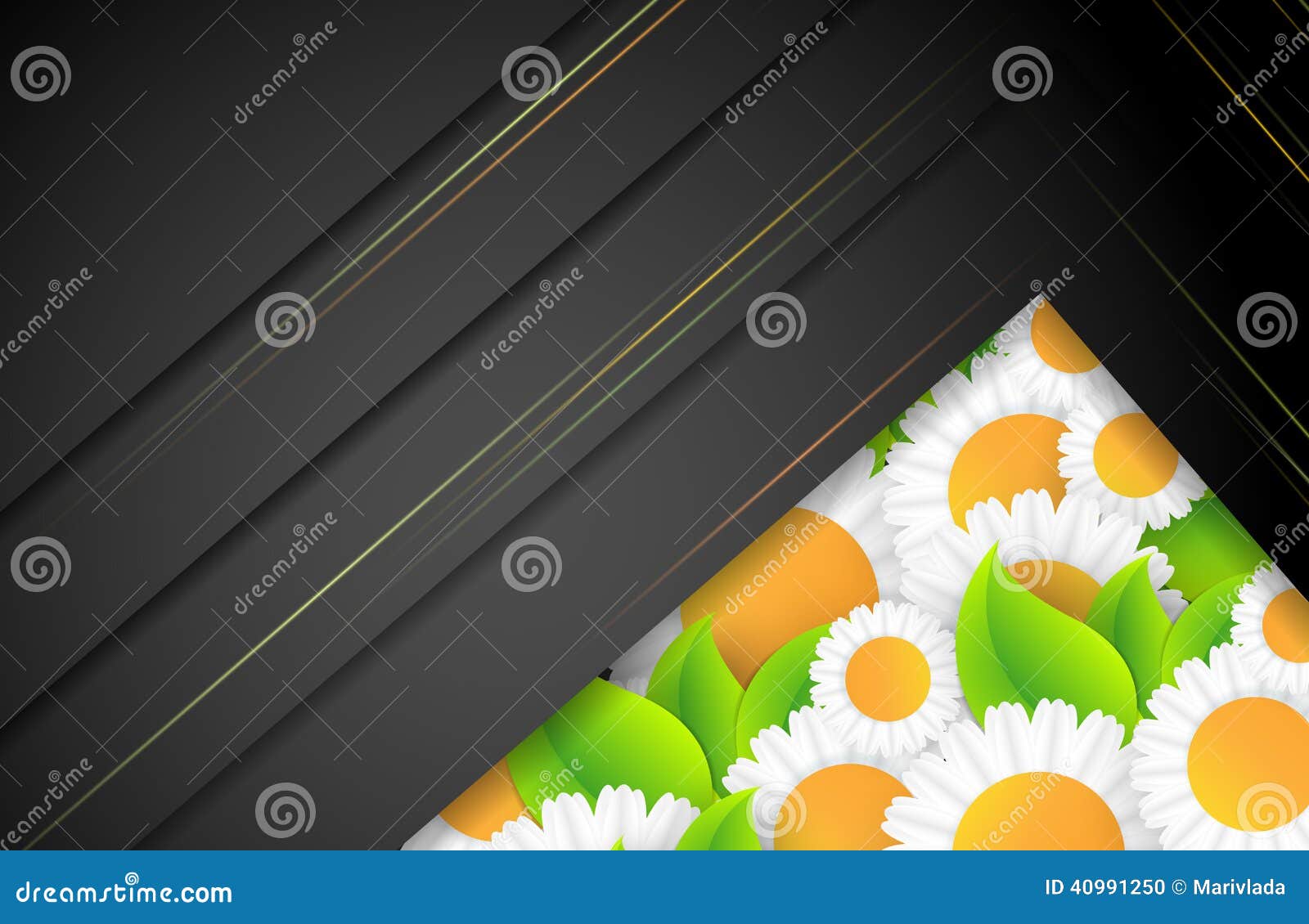 Floral Environmental Vector Frame Stock Vector - Illustration of green ...