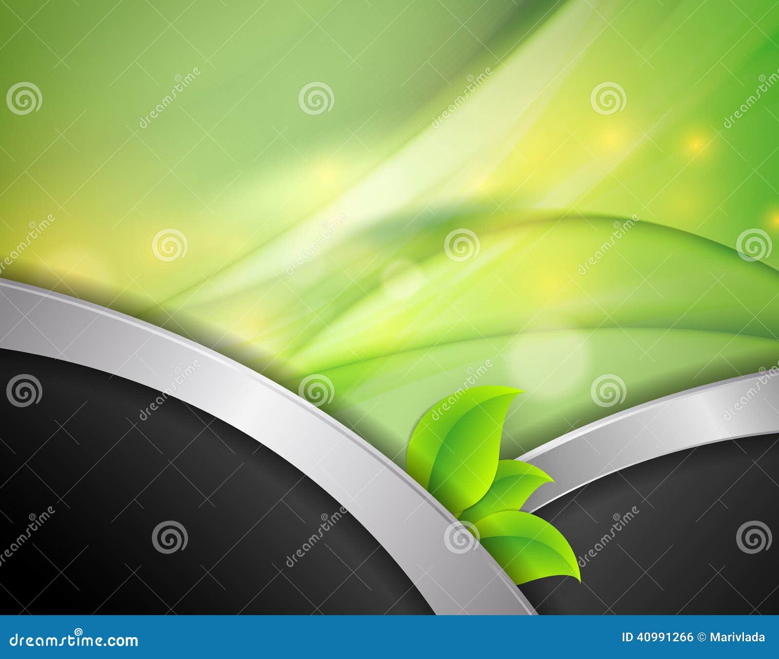 Floral Environmental Vector Frame Stock Vector - Illustration of ...