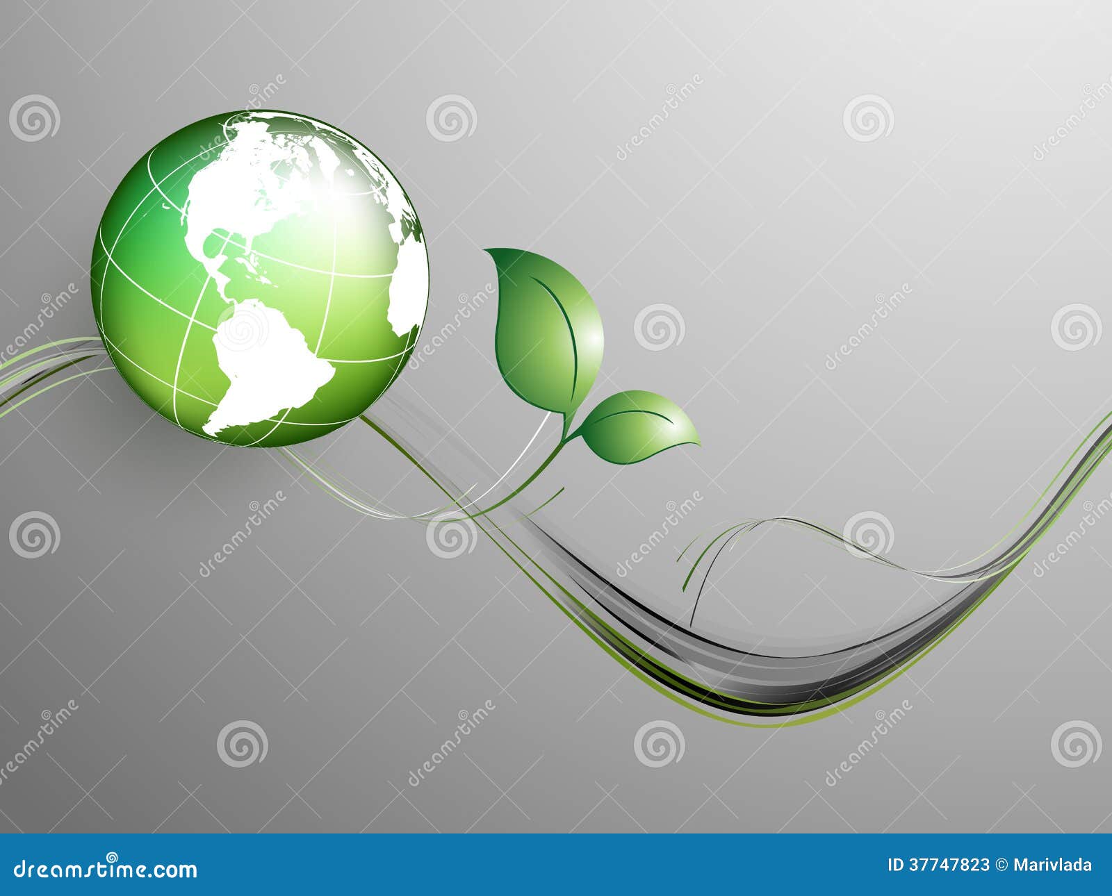 Floral Environmental Vector Frame Stock Vector - Illustration of ...