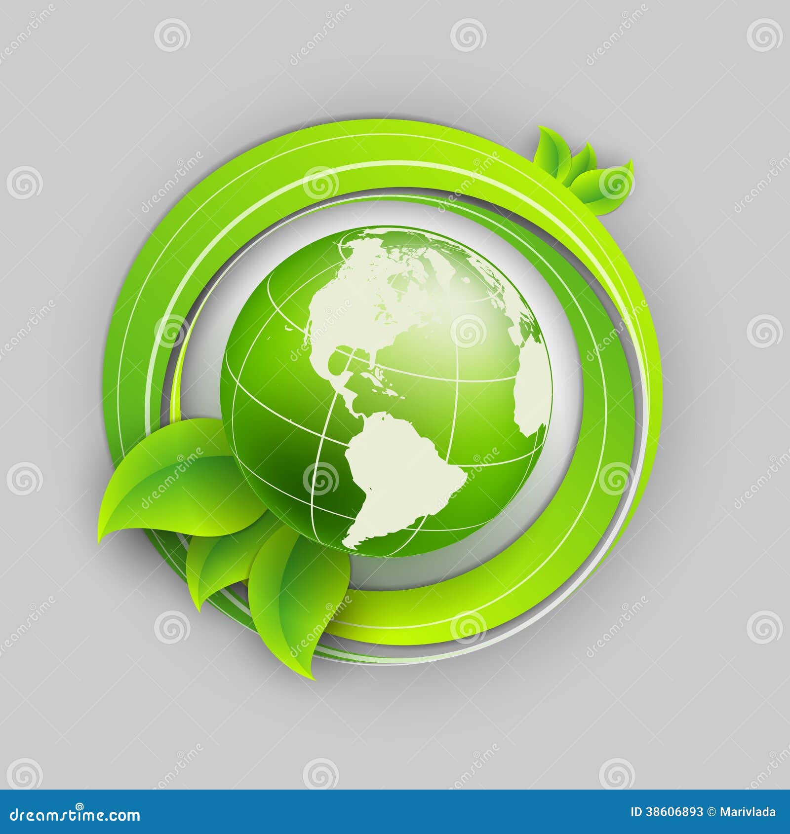 Floral Environmental Vector Frame Stock Illustration - Illustration of ...