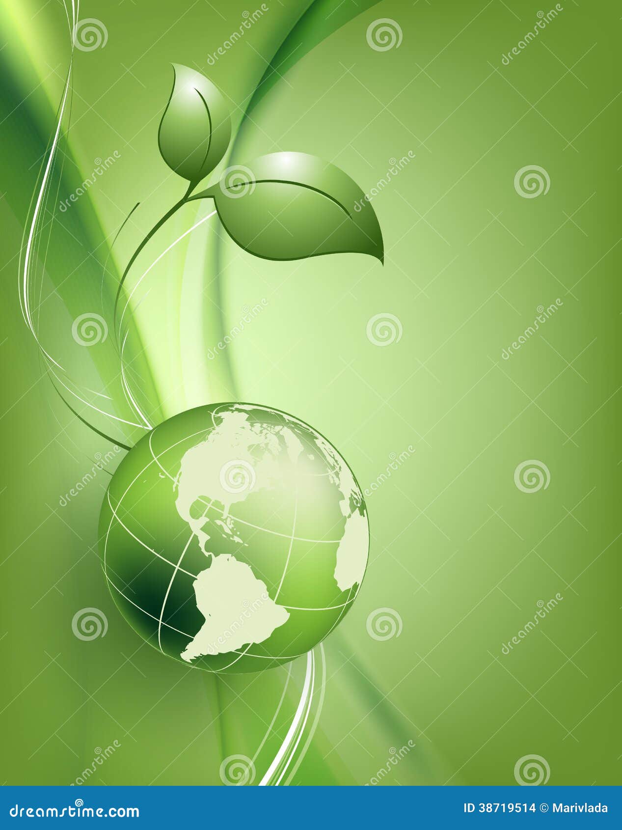 Floral Environmental Vector Frame Stock Vector - Illustration of floral ...