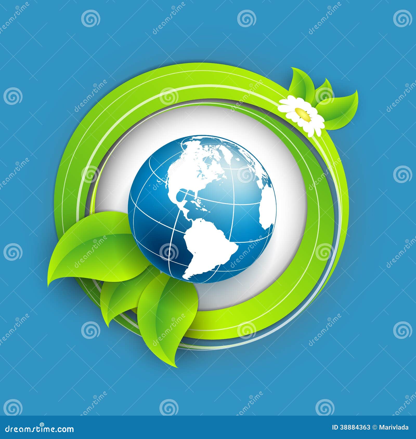 Floral Environmental Vector Frame Stock Vector - Illustration of ...