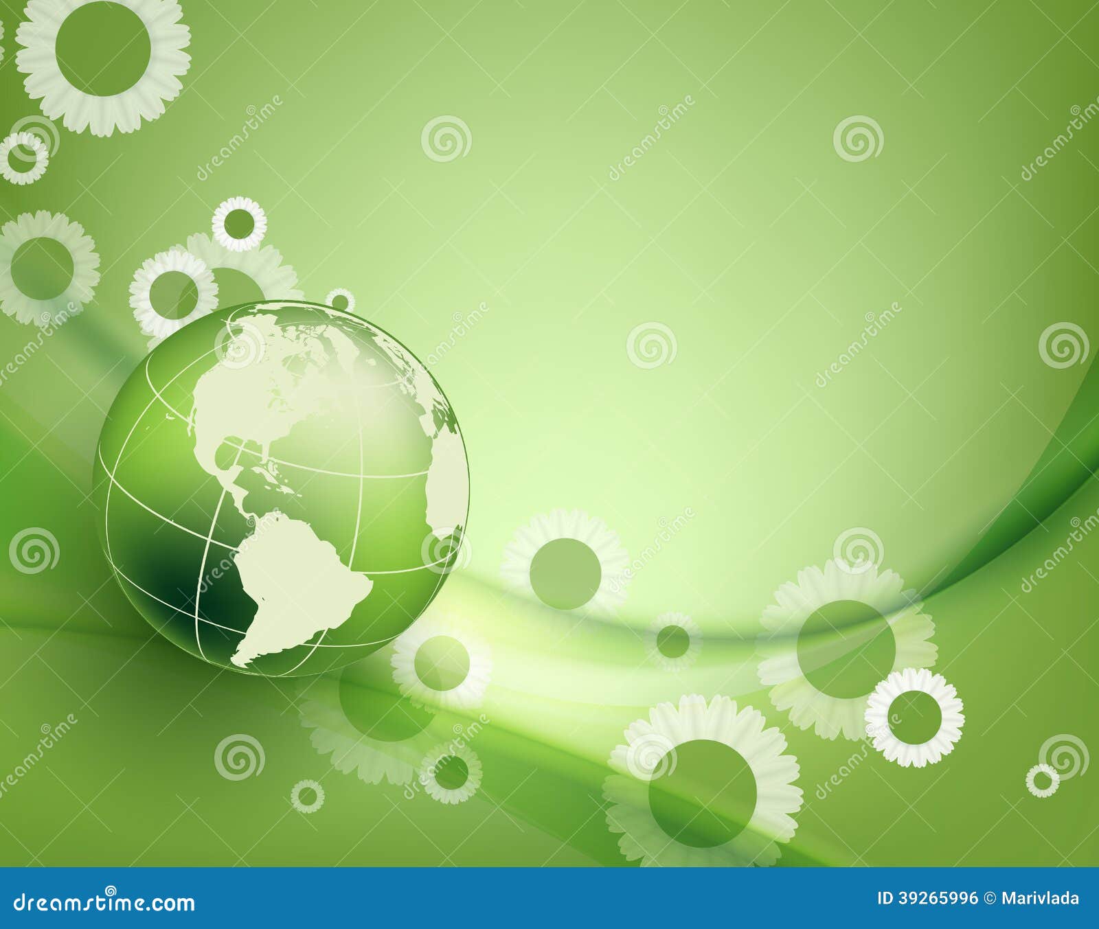 Floral Environmental Vector Frame Stock Vector - Illustration of ...