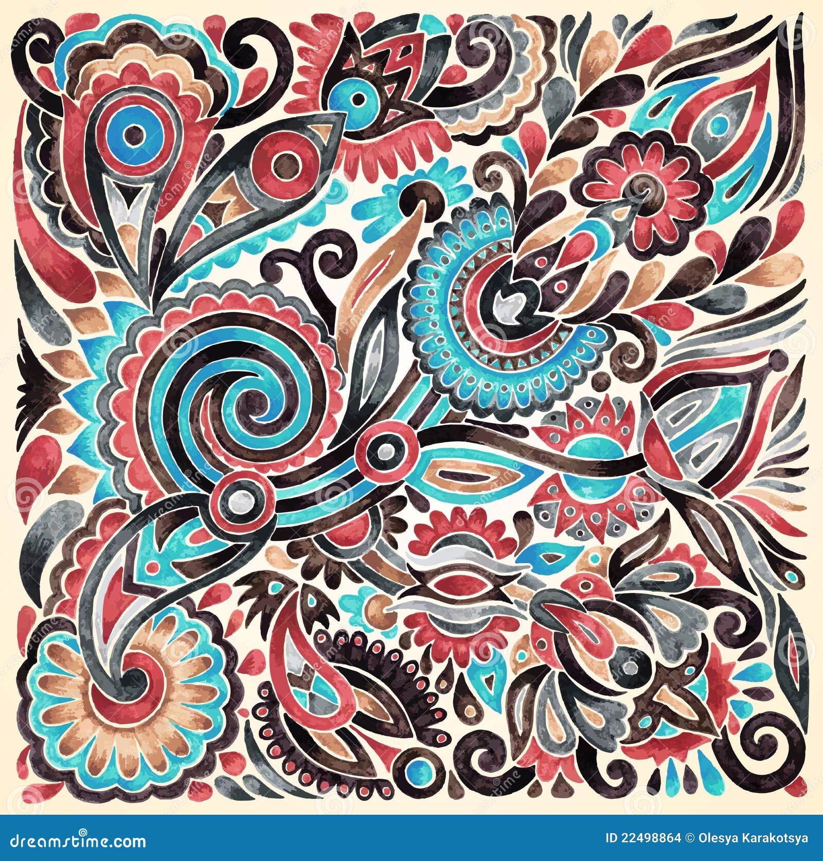 Set Of Ethnic Design Elements Cartoon Vector | CartoonDealer.com #86178633