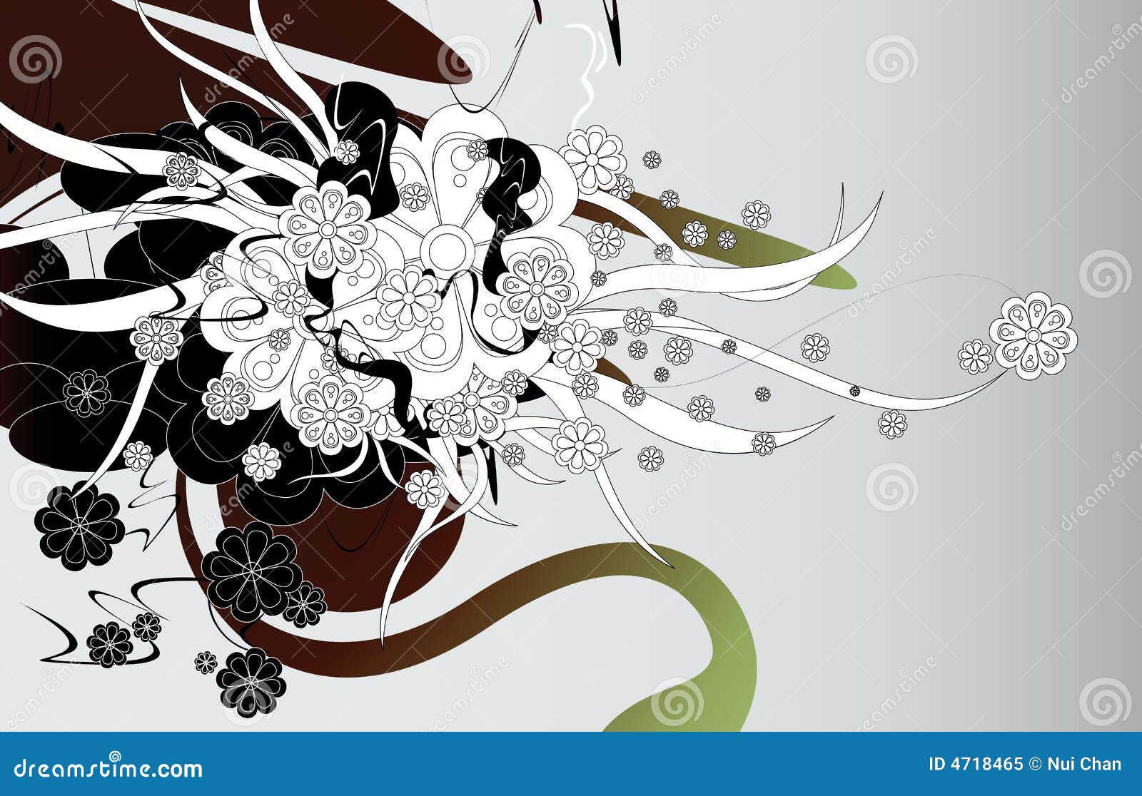 Floral explosion stock vector. Illustration of modern - 4718465