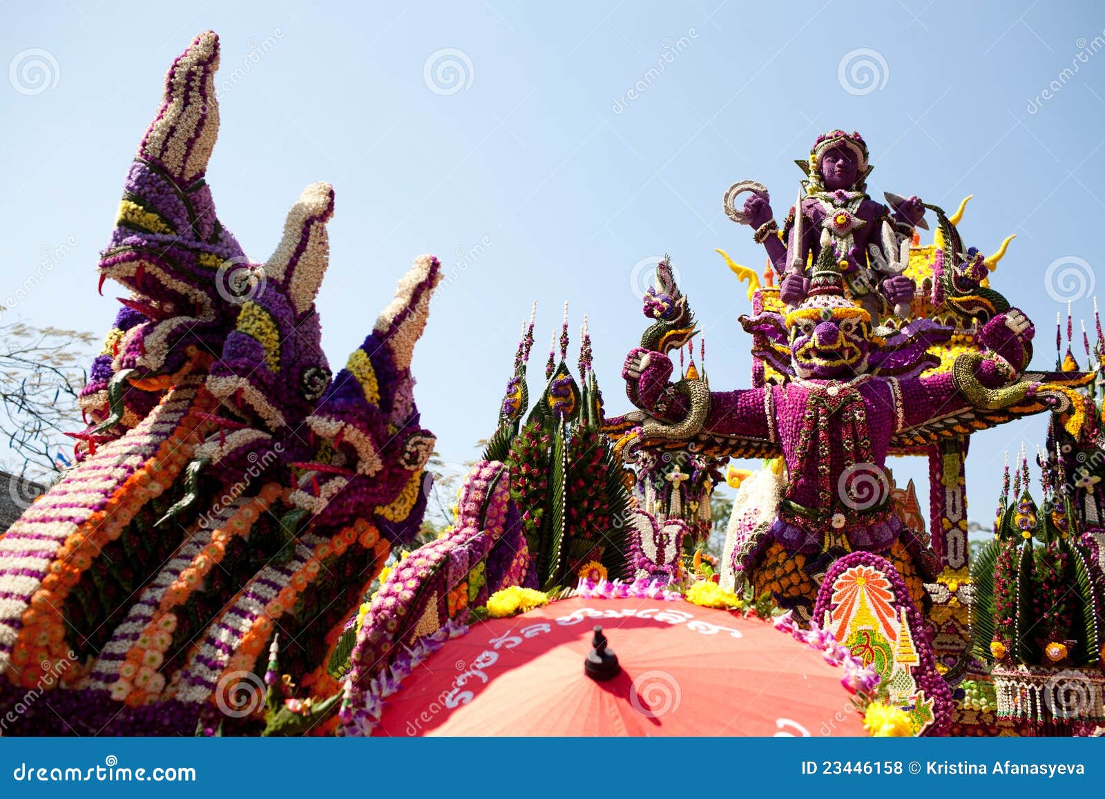 Floral Float in Procession on Editorial Stock Photo - Image of ...