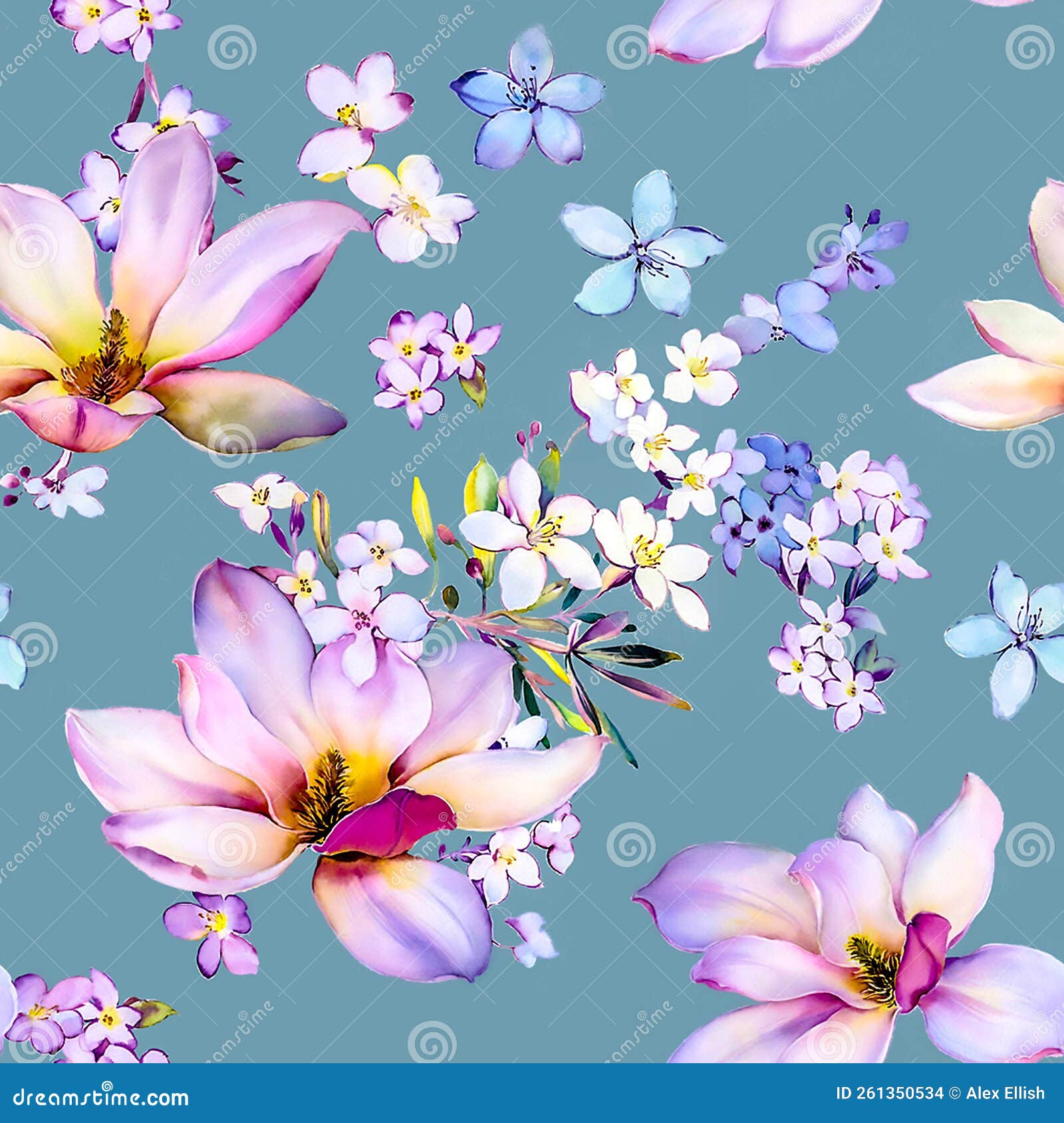 Flower design pattern stock illustration. Illustration of color - 261350534