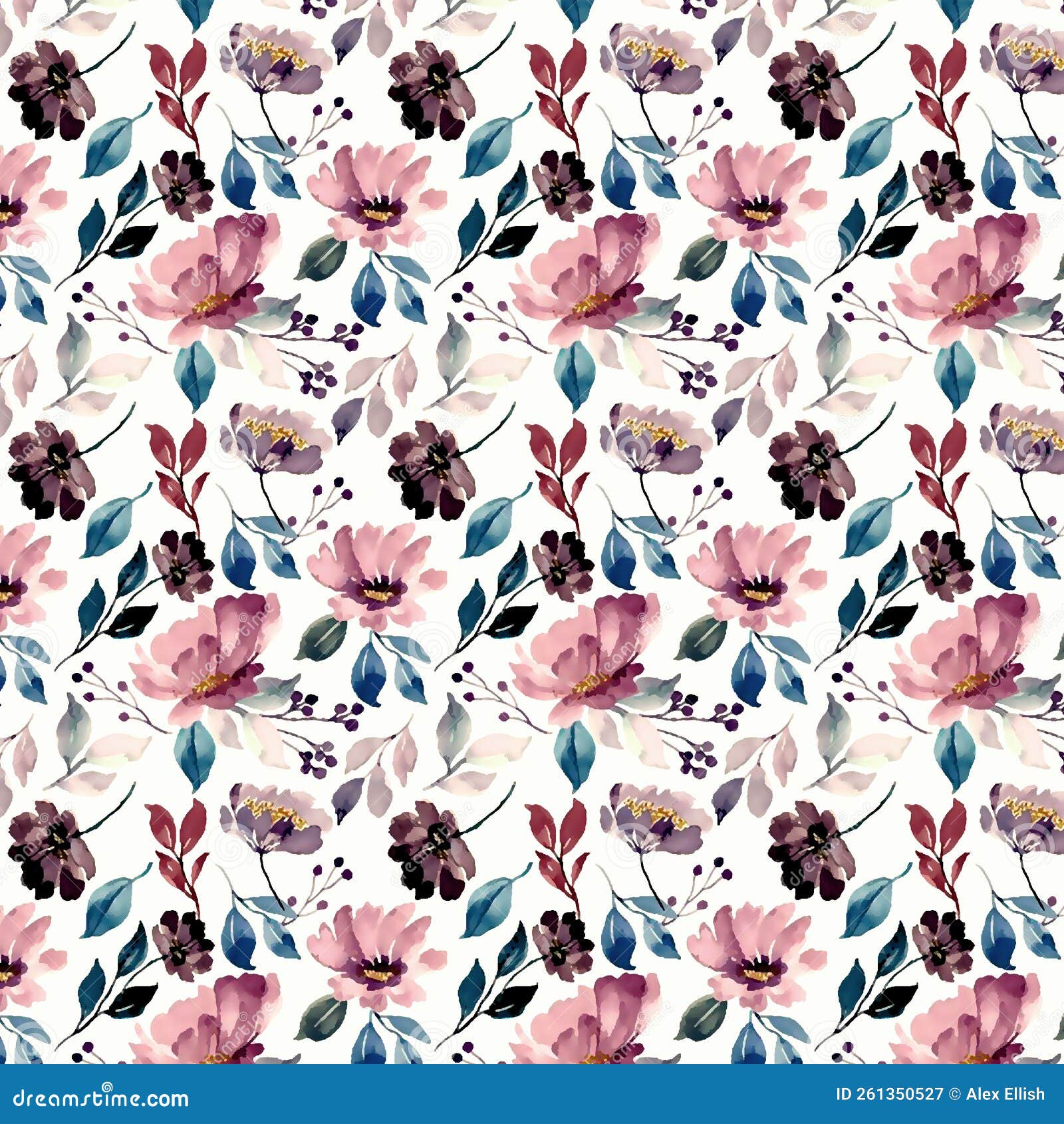 Flower design pattern stock illustration. Illustration of floral ...