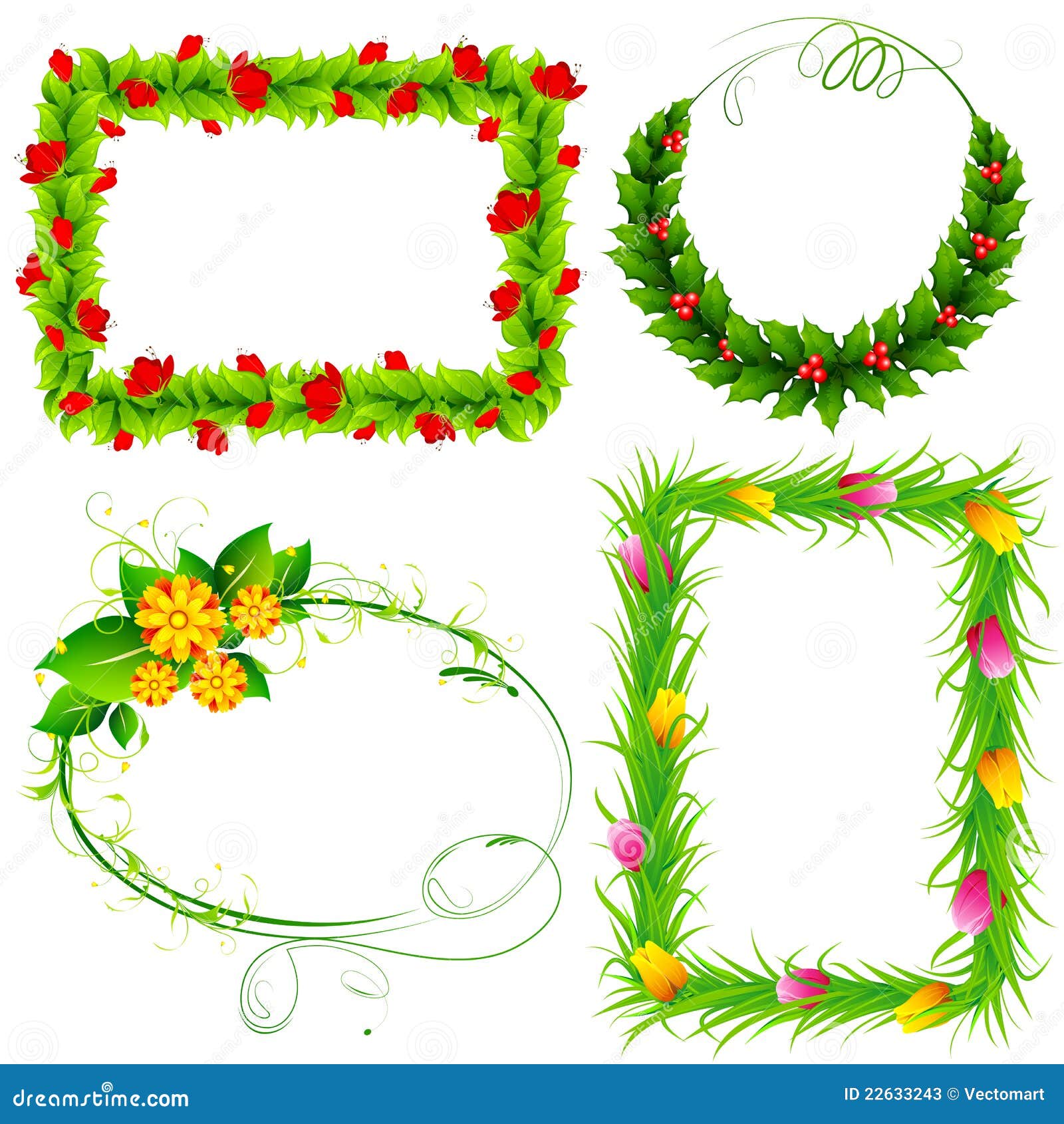 Floral Frame stock illustration. Illustration of decor - 22633243