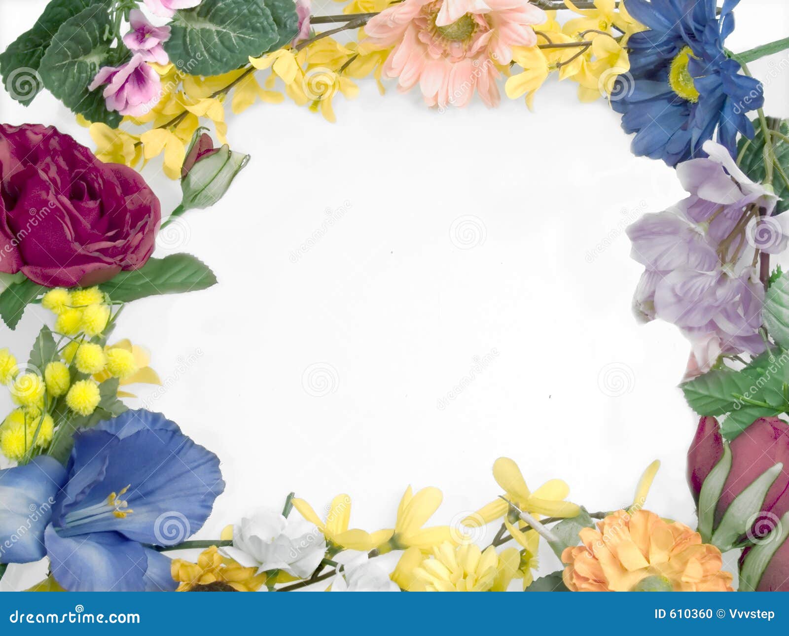Floral frame stock photo. Image of floral, background, flowers - 610360