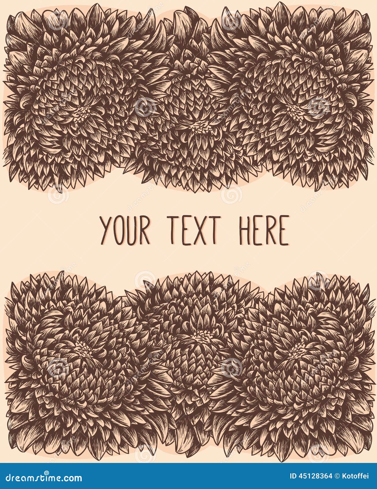 Floral Frame with Asters. Vector Illustration Stock Vector ...