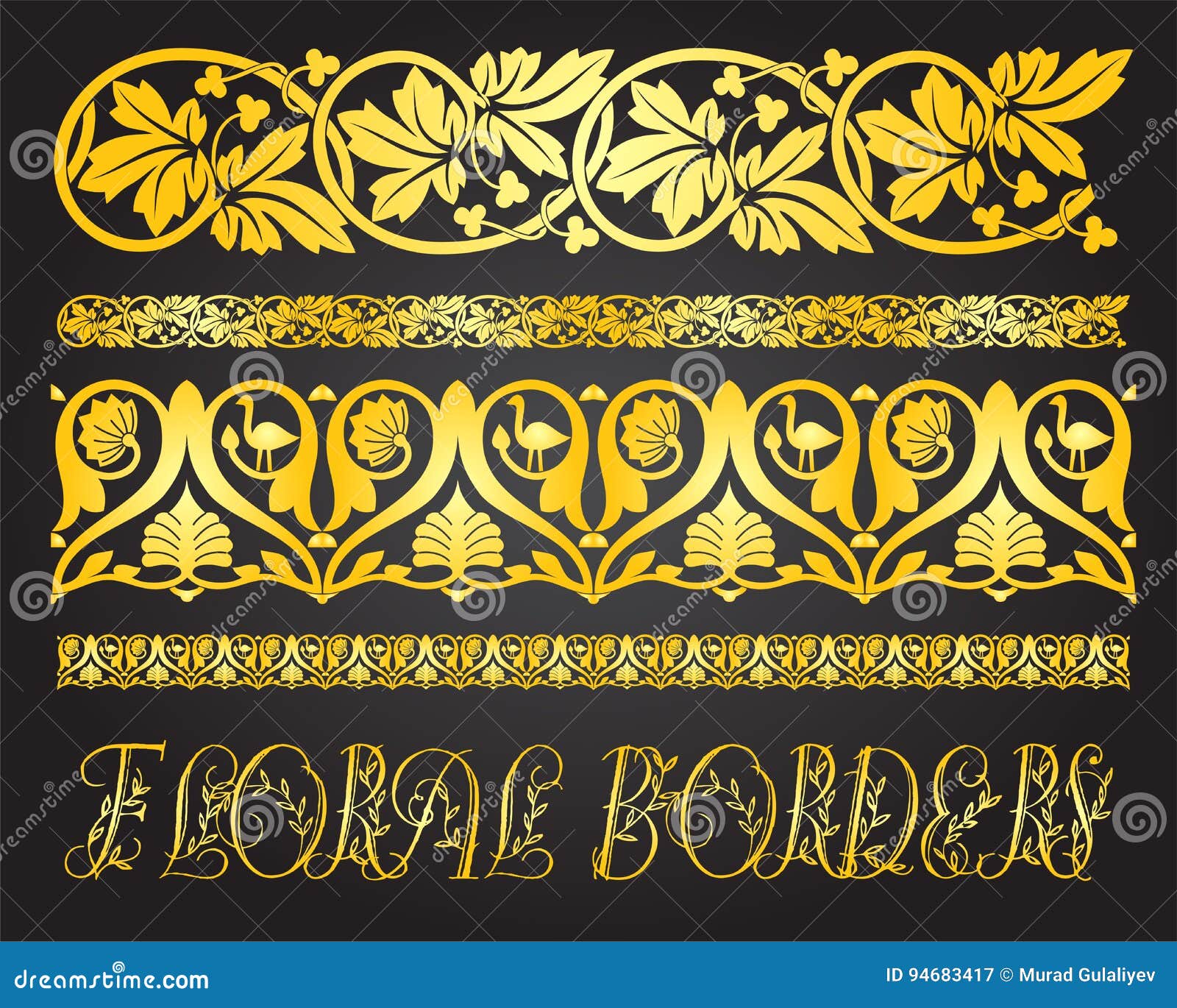 Floral Frame Border Patterns Stock Vector - Illustration of graphic ...