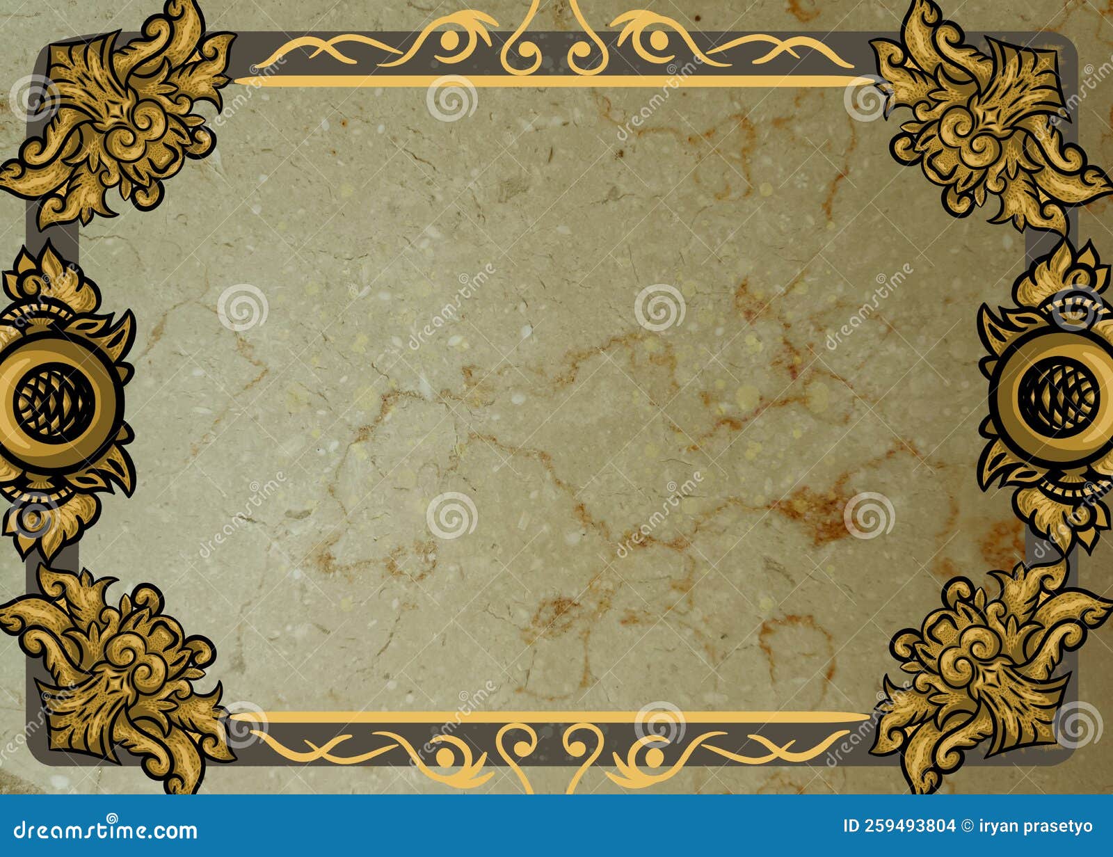 Floral Frame Design Certificate Template Design with Texture Unique ...