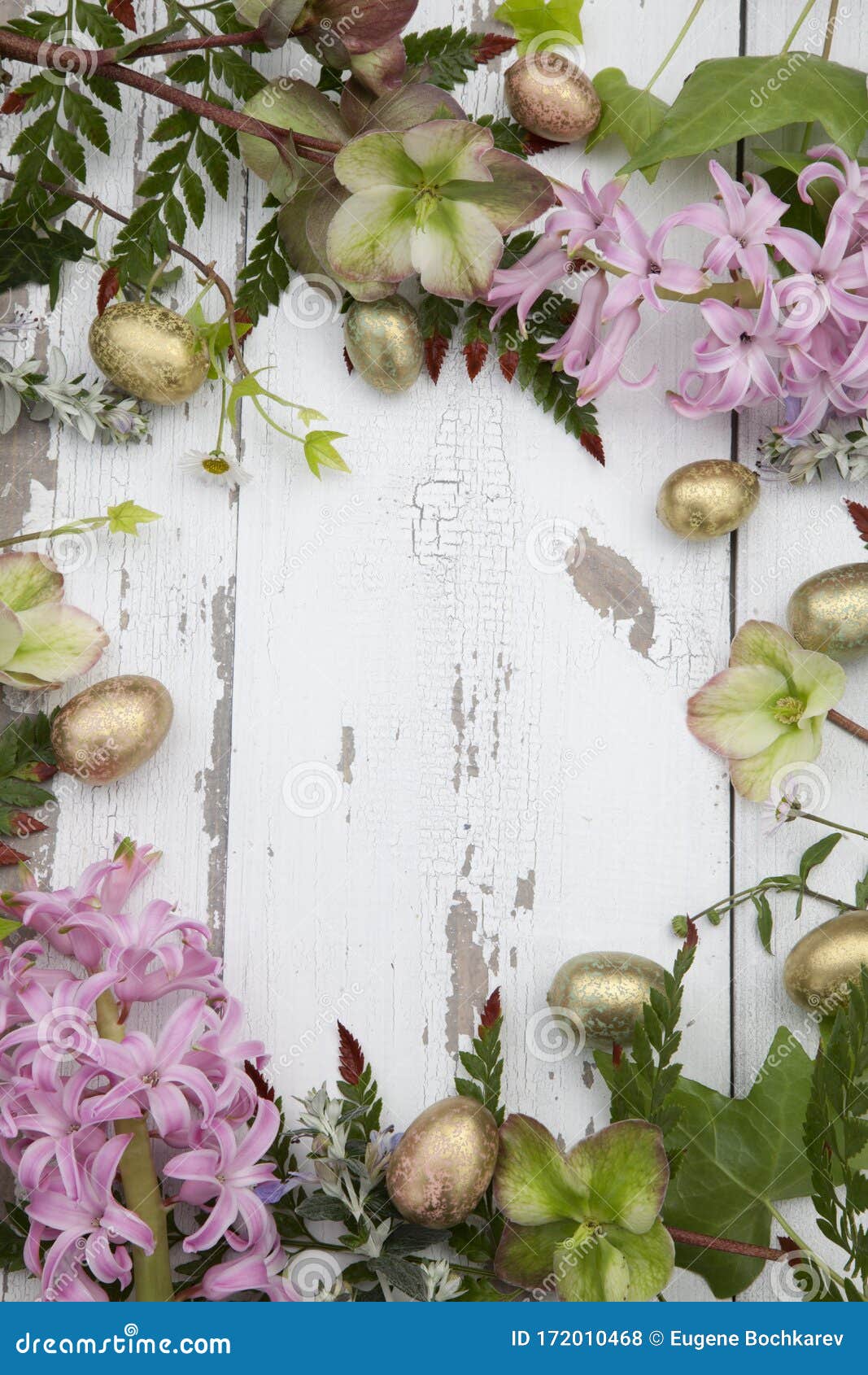 Floral Frame Easter Theme stock photo. Image of petals - 172010468