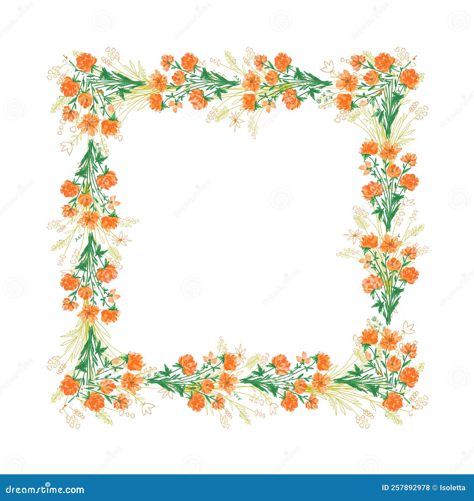 Floral Frame Element. Vector Illustration Stock Vector - Illustration ...