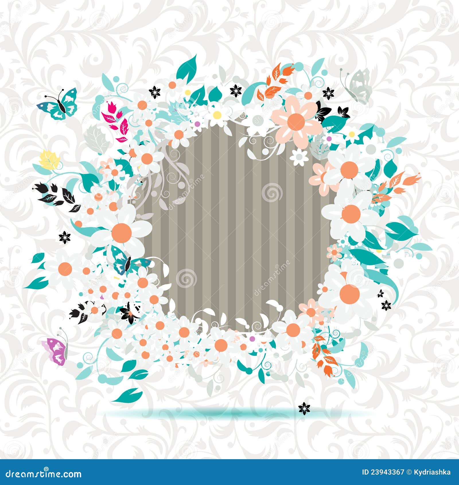 Floral Frame, Insert Your Photo Here Stock Vector - Illustration of ...