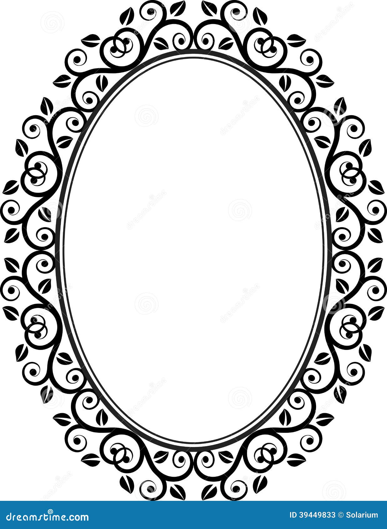 Floral frame stock vector. Illustration of profile, ornate - 39449833 Floral frame stock vector. Illustration of profile, ornate - 39449833