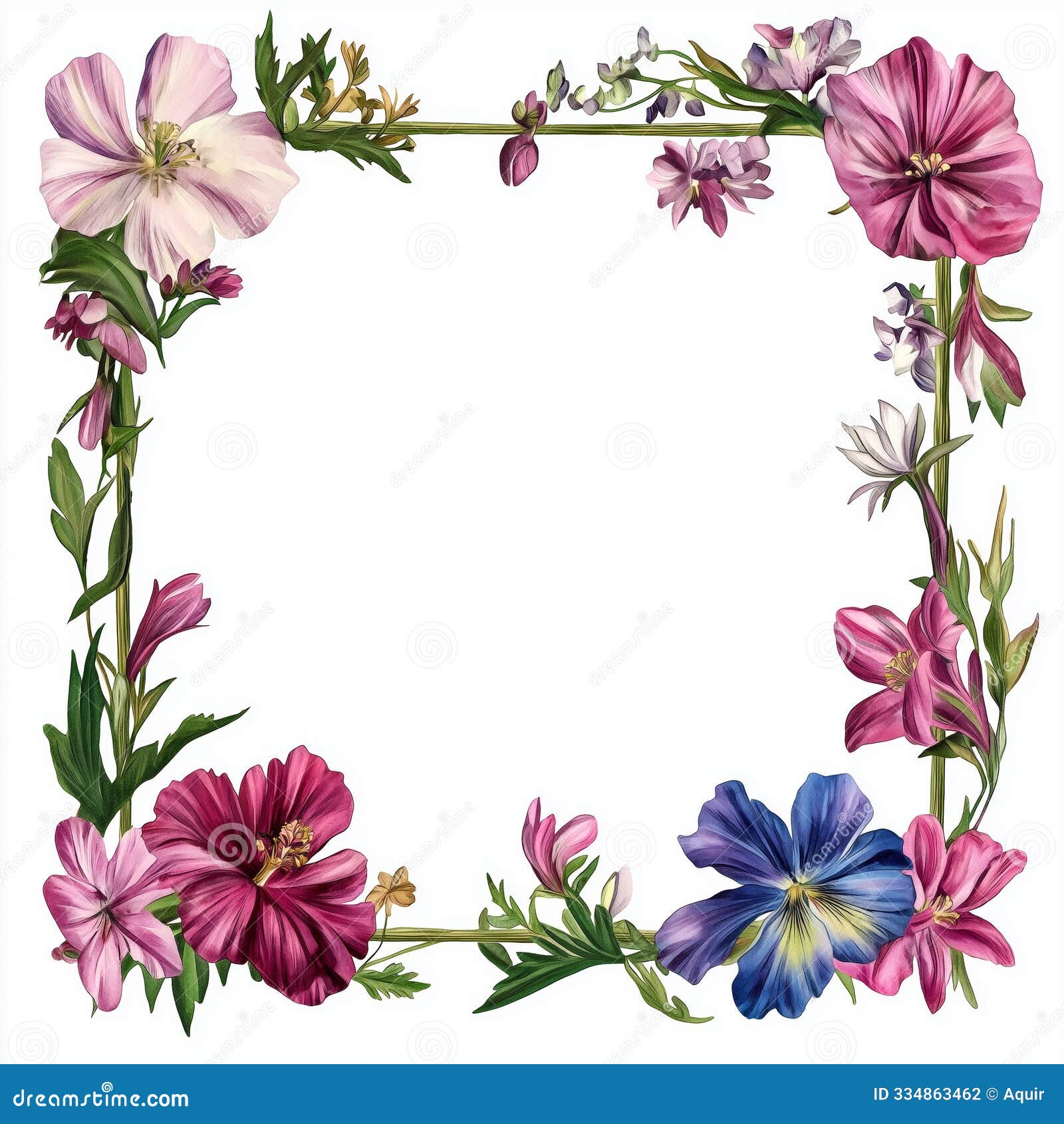 Red Rectangular Watercolor Texture Paint Stain Brush Cartoon Vector ...