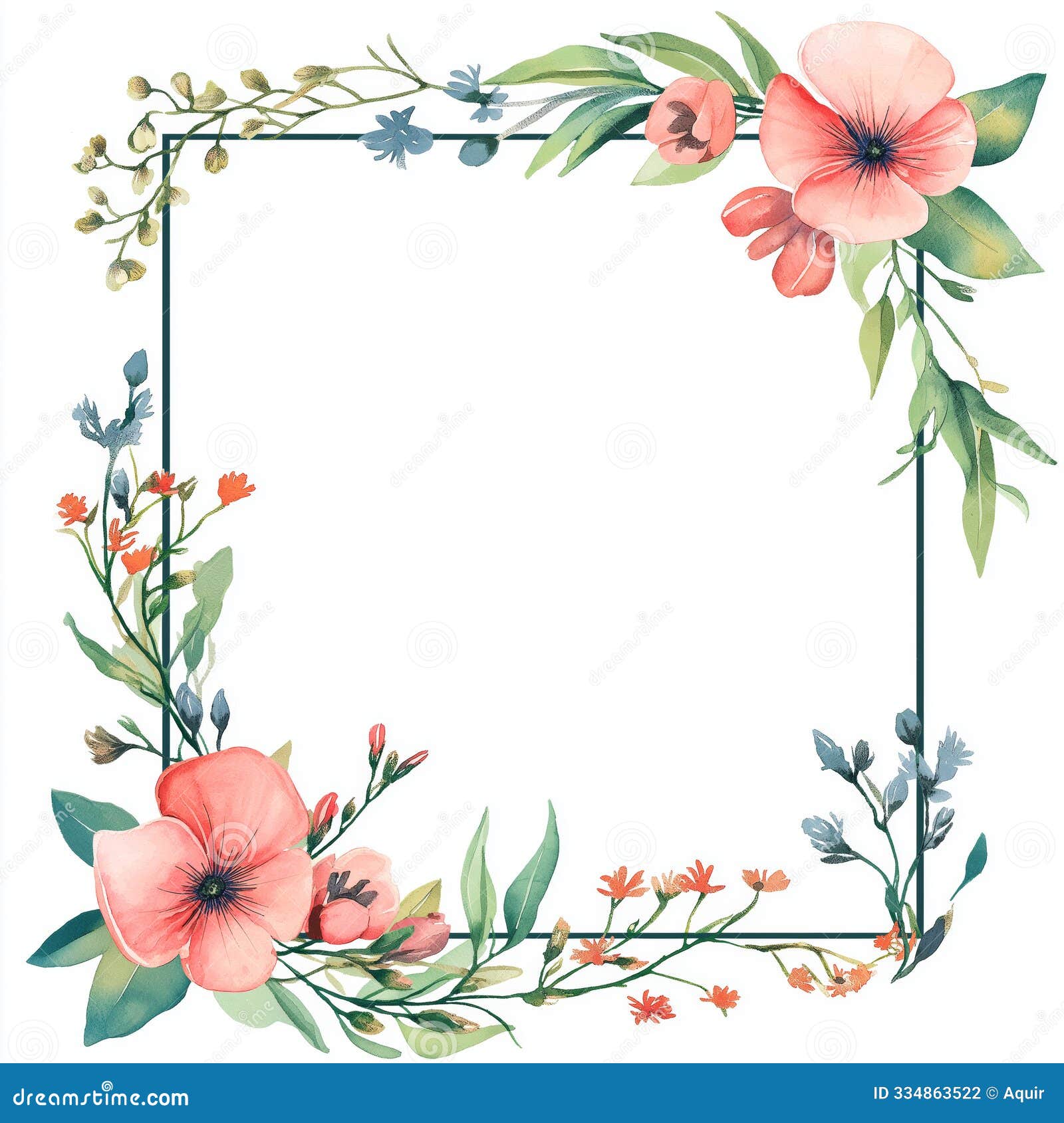 Red Rectangular Watercolor Texture Cartoon Vector | CartoonDealer.com ...